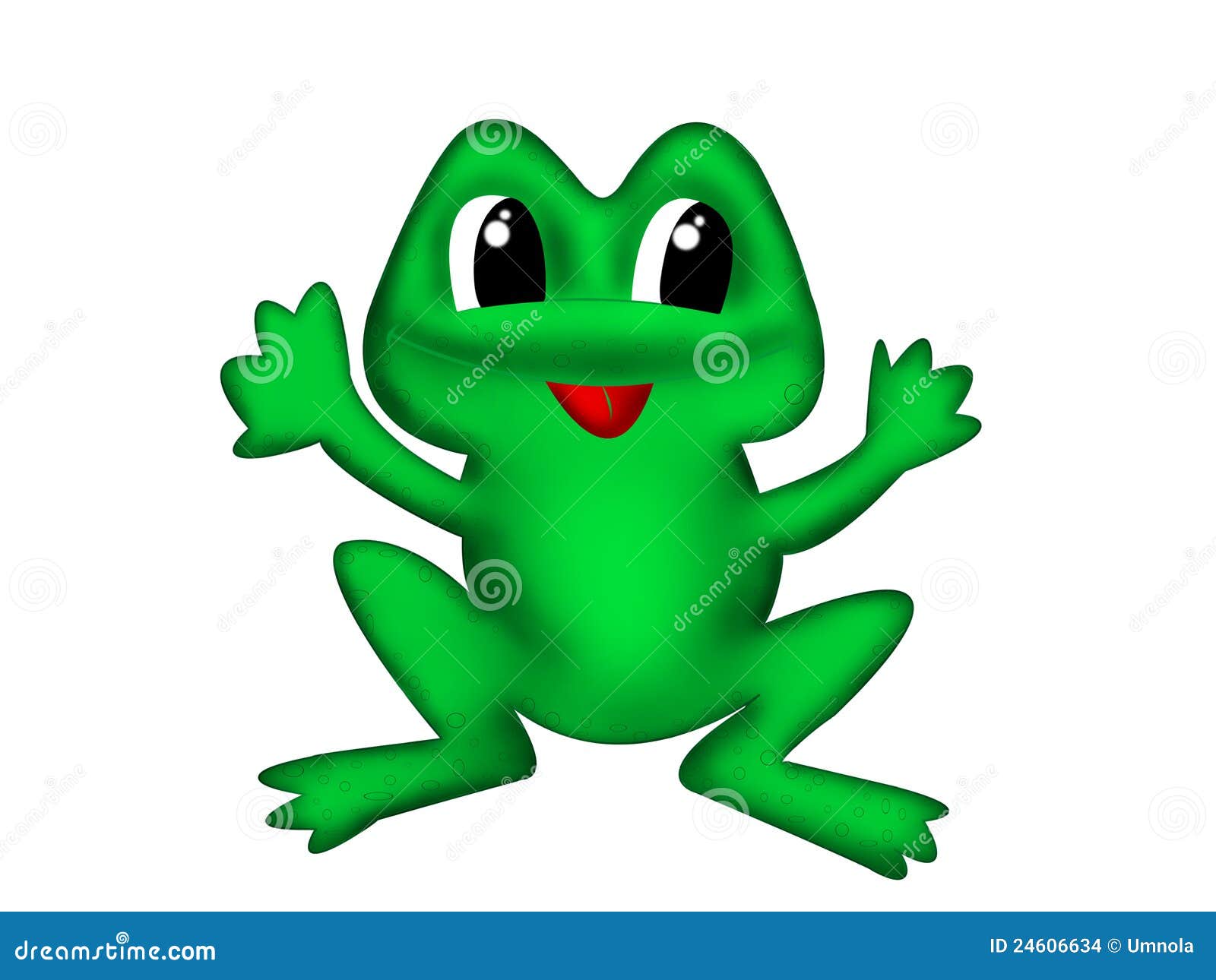Frog stock illustration. Illustration of comics, children - 24606634