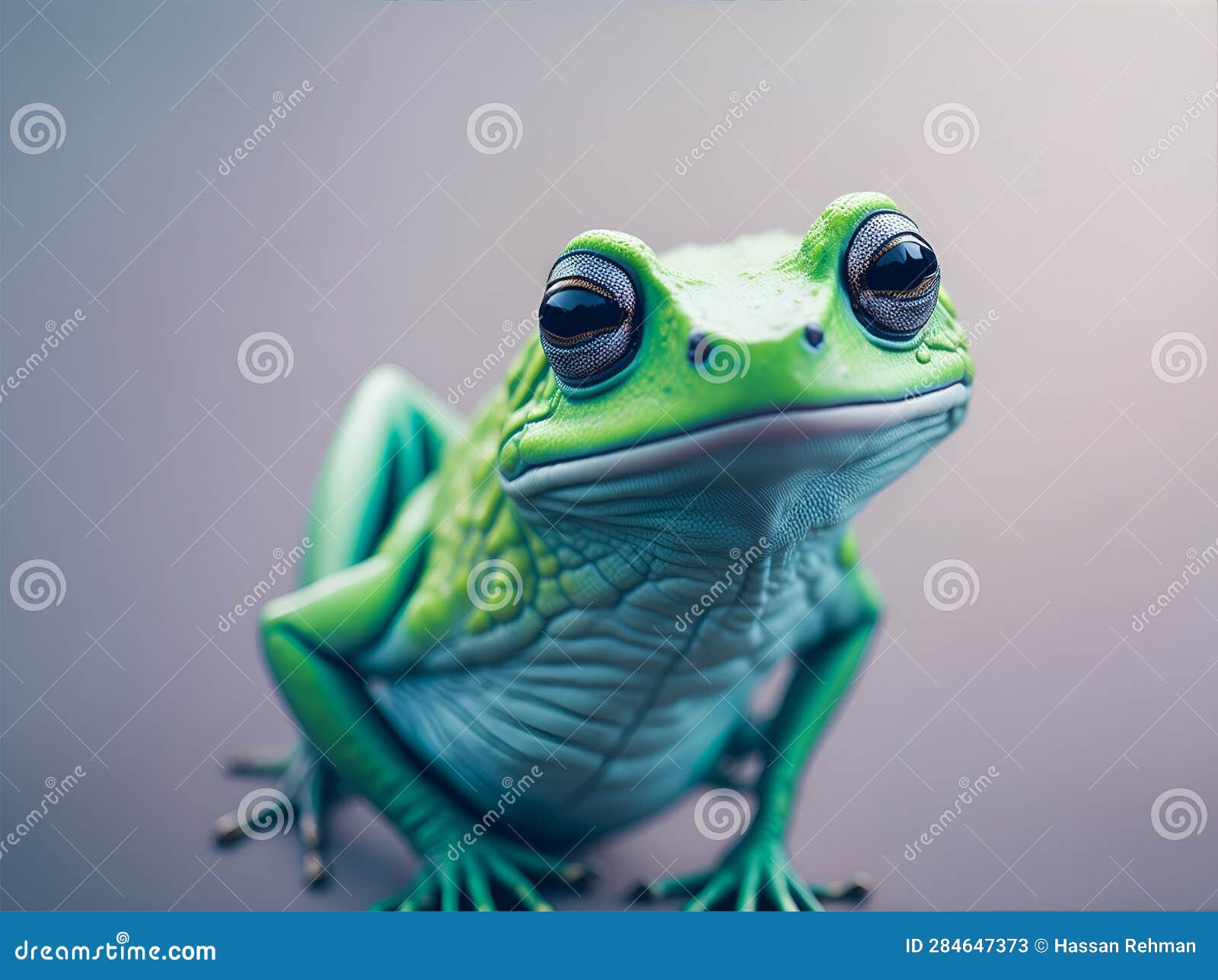 Frog Abstract Wallpaper. Soft Background with Toad in Pastel Colors. Ai ...