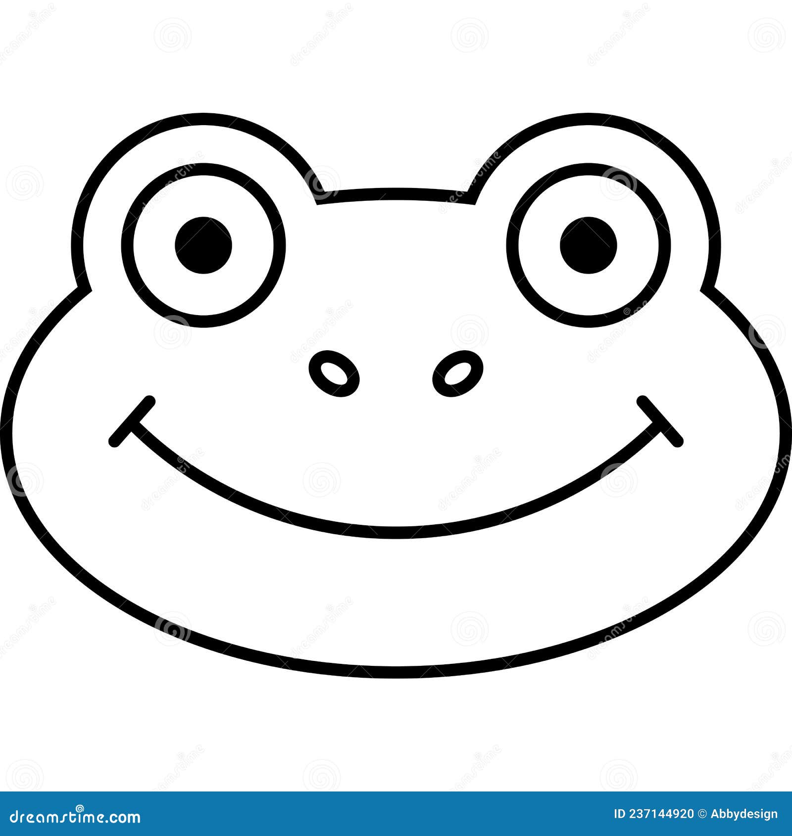 Frog Animal Outline Icon Vector Stock Vector - Illustration of ...