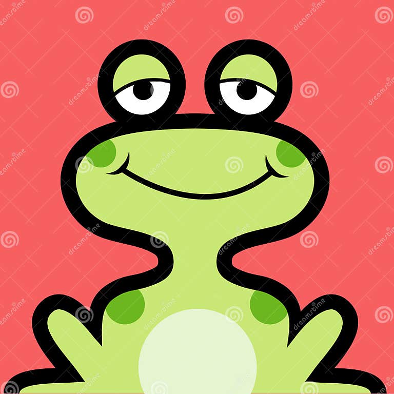 Frog avatar stock vector. Illustration of drawn, color - 25770388