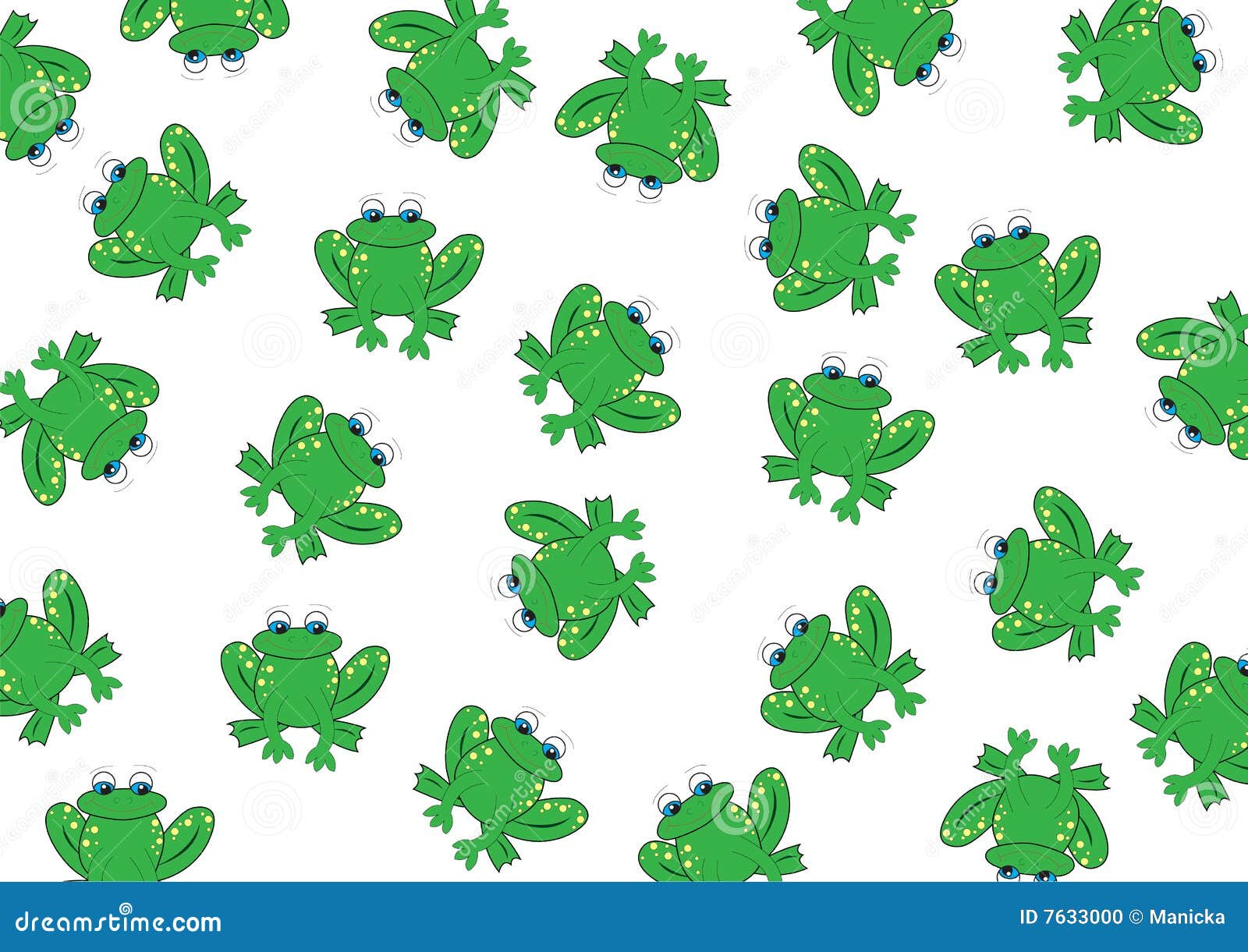 Frog background stock vector. Illustration of frog, blue - 7633000