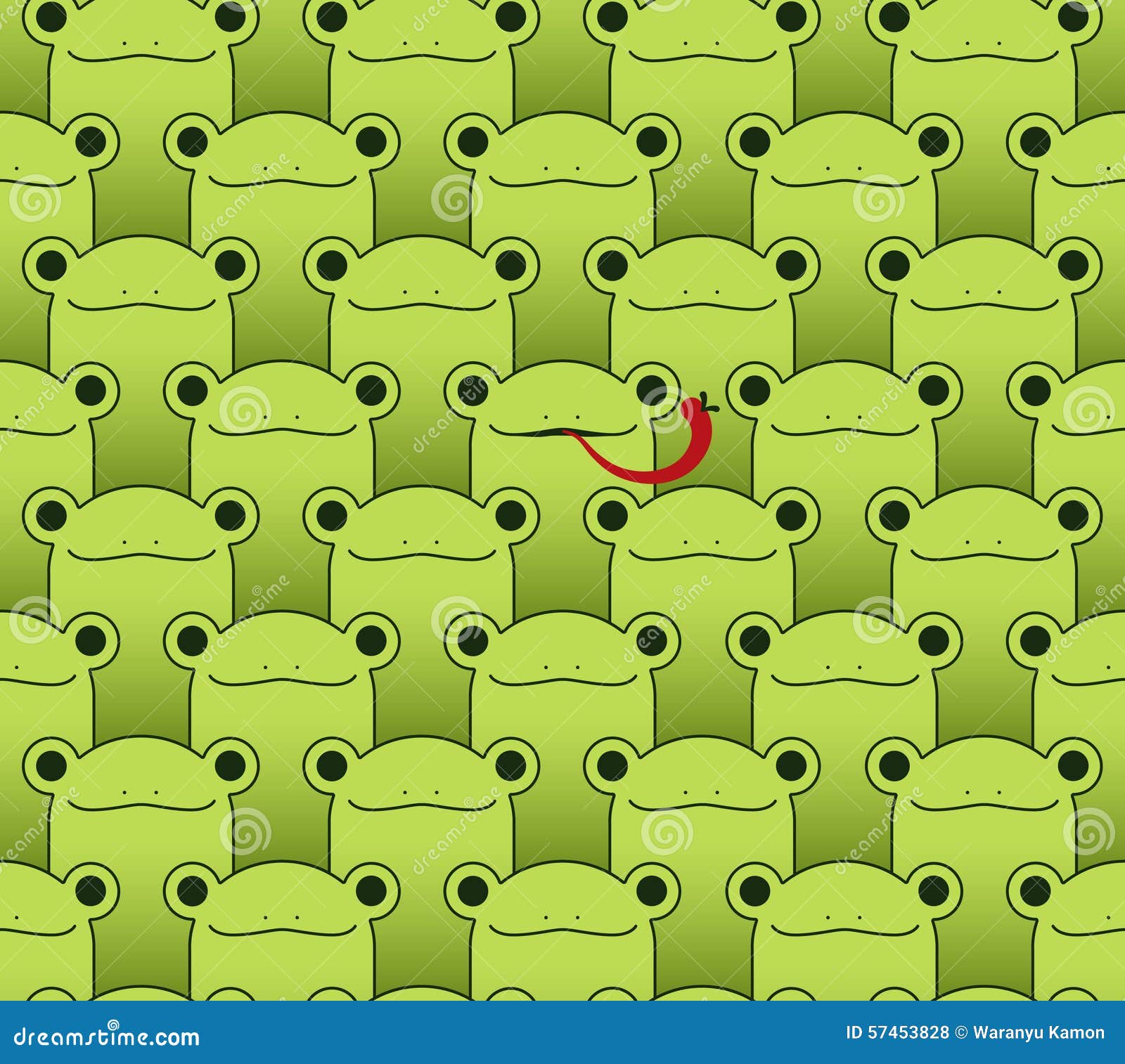 Frog background pattern stock vector. Illustration of wildlife - 57453828