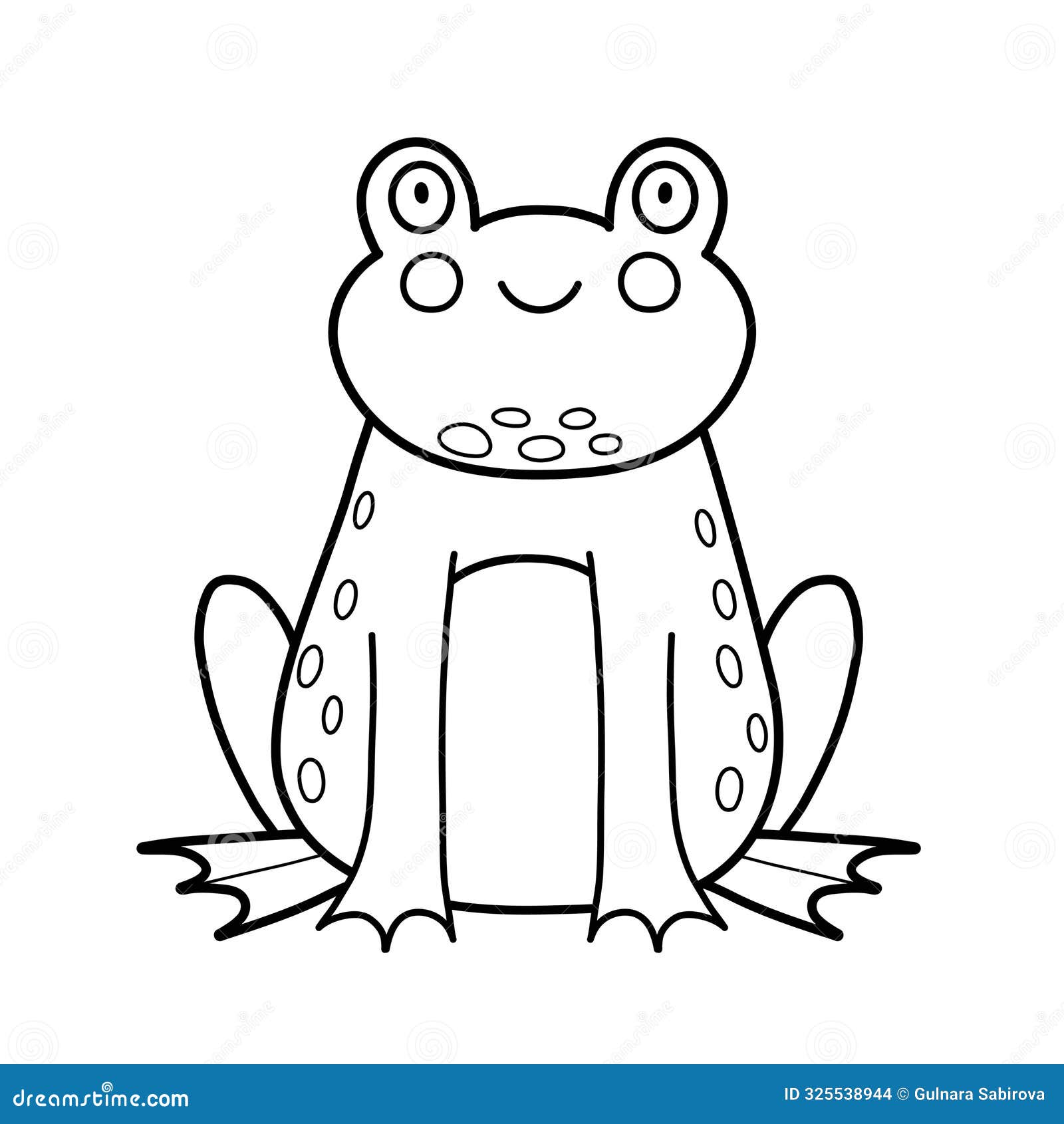 Black Toad: A Subtle And Dinopunk Cartoon Illustration Stock Photo ...