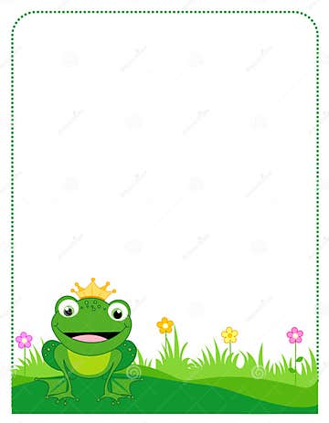 Frog border frame stock vector. Illustration of abstract - 19549397