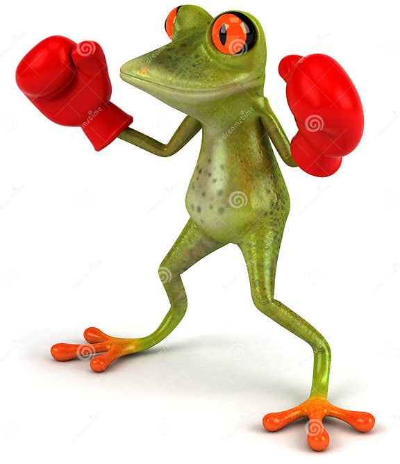 Frog boxing stock illustration. Illustration of ecology - 15335393
