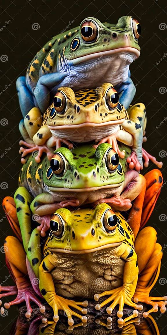 Frog Brothers Genarated by Artificial Intelligence AI Genarated Stock ...