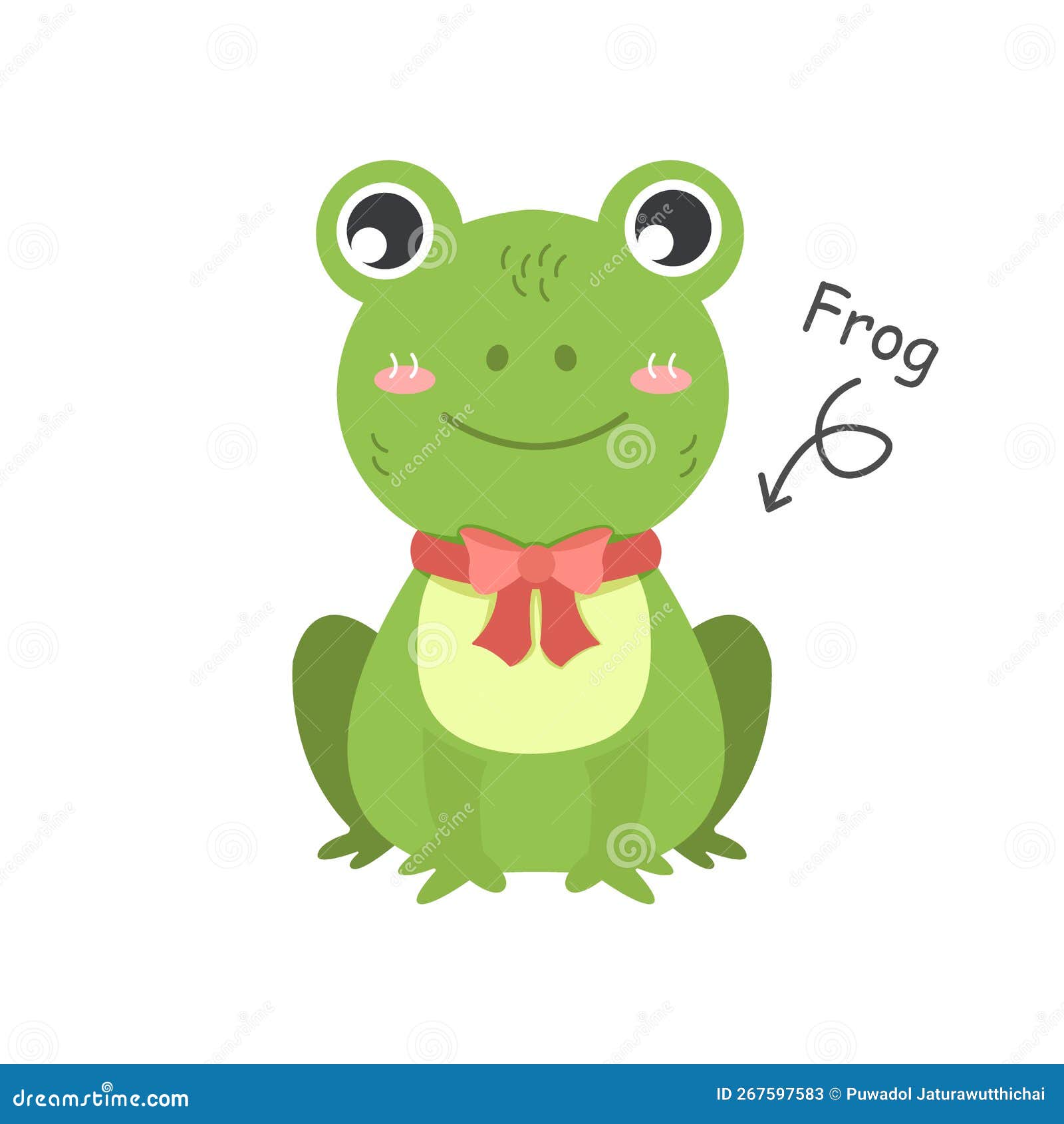 Frog Cartoon Characters with Clothes . Vector Stock Vector ...