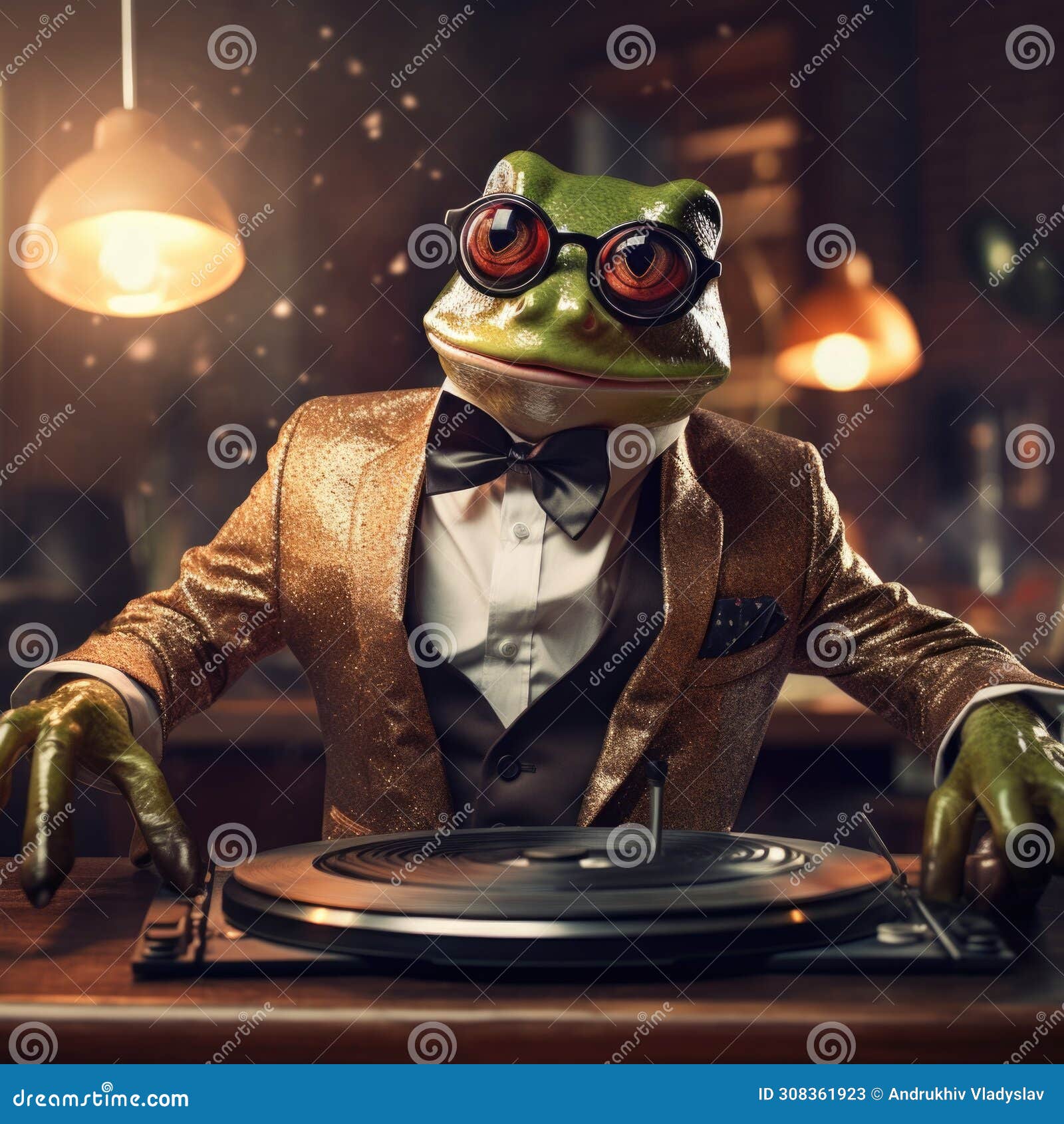 Frog In Suit With Leap Year Calendar. Leap Year Concept Royalty-Free ...