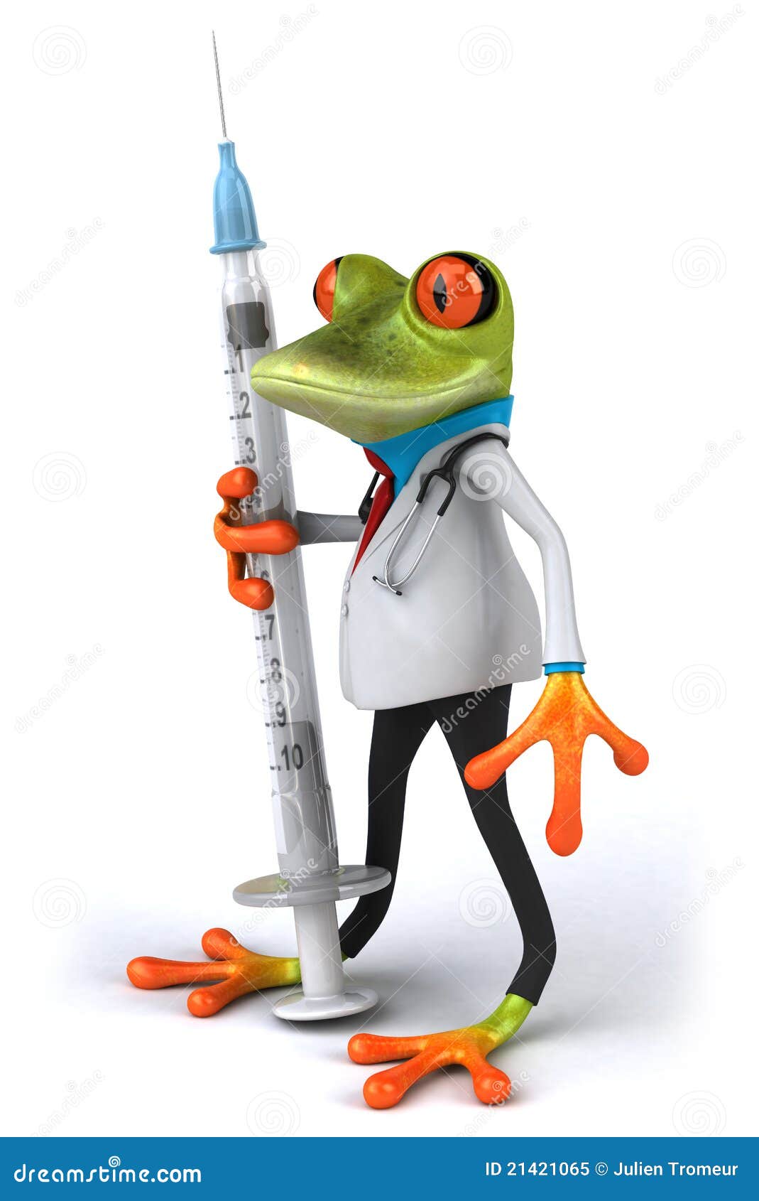 Frog doctor stock illustration. Illustration of nature - 21421065