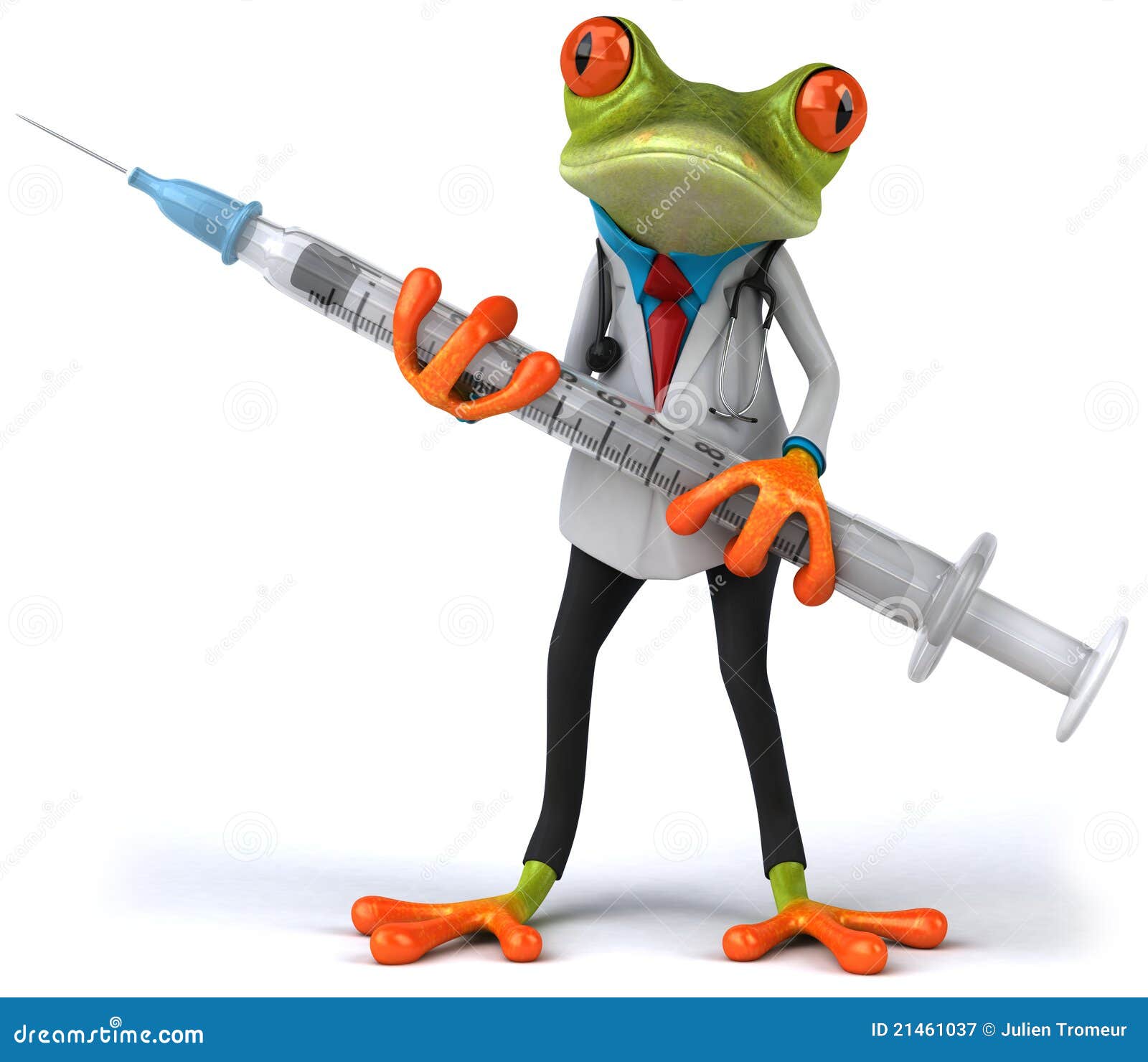 Frog doctor stock illustration. Illustration of needle - 21461037