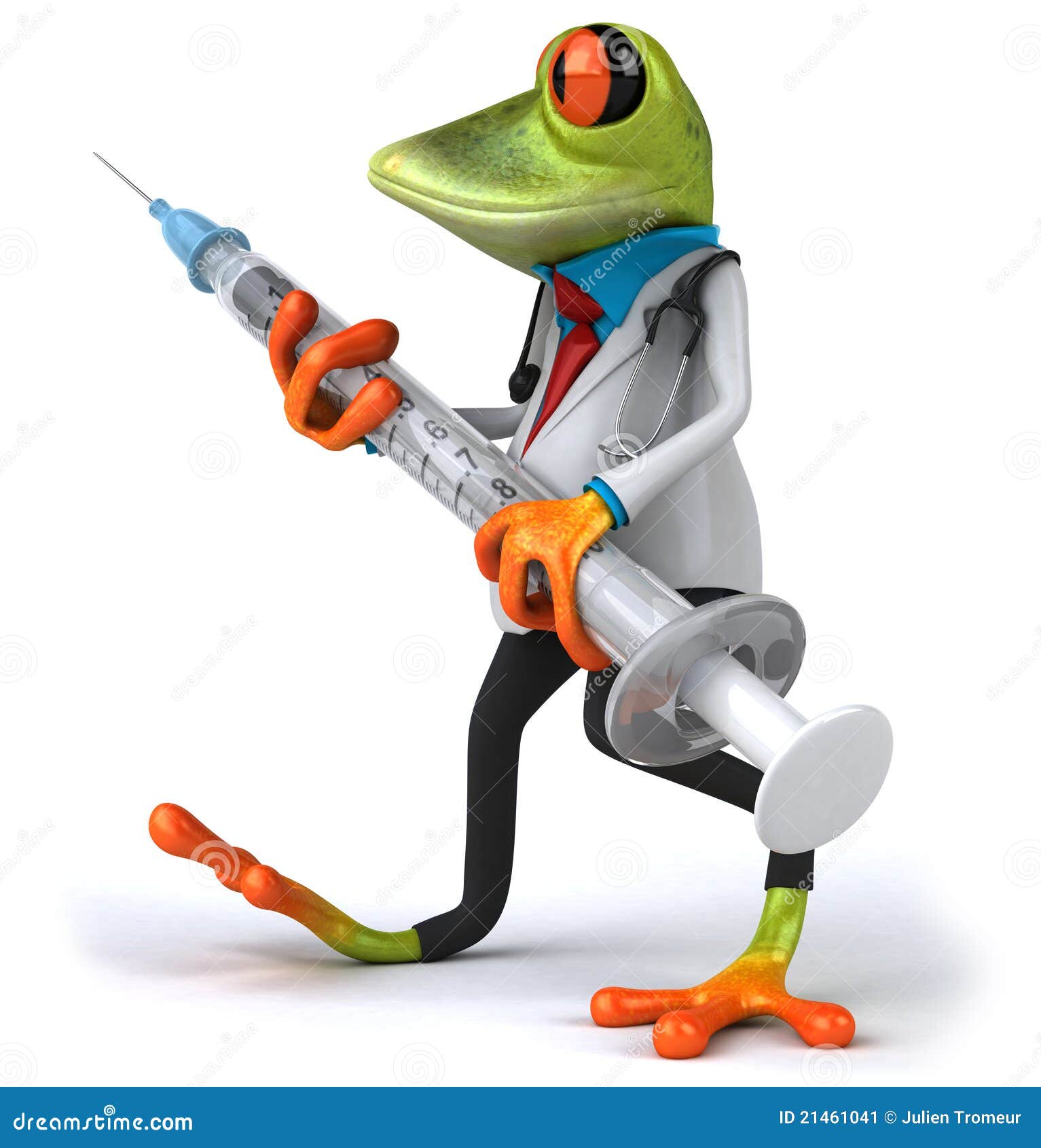 Frog doctor stock illustration. Illustration of animal - 21461041