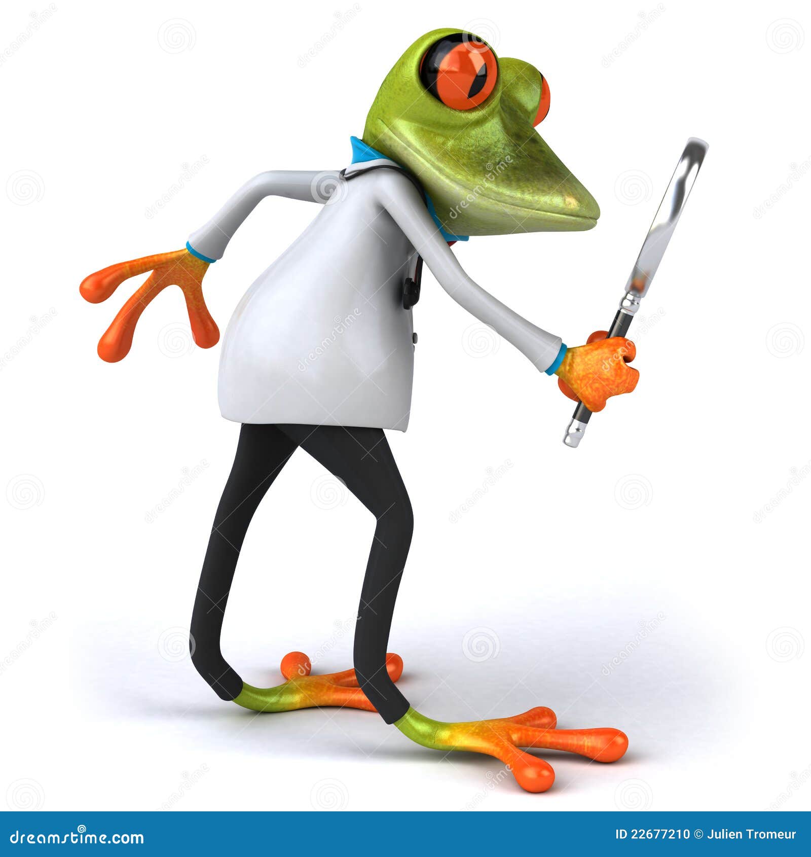 Frog doctor stock illustration. Illustration of nature - 22677210
