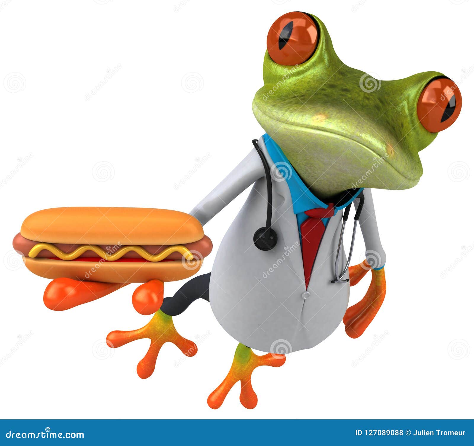 Frog Doctor - 3D Illustration Stock Illustration - Illustration of ...