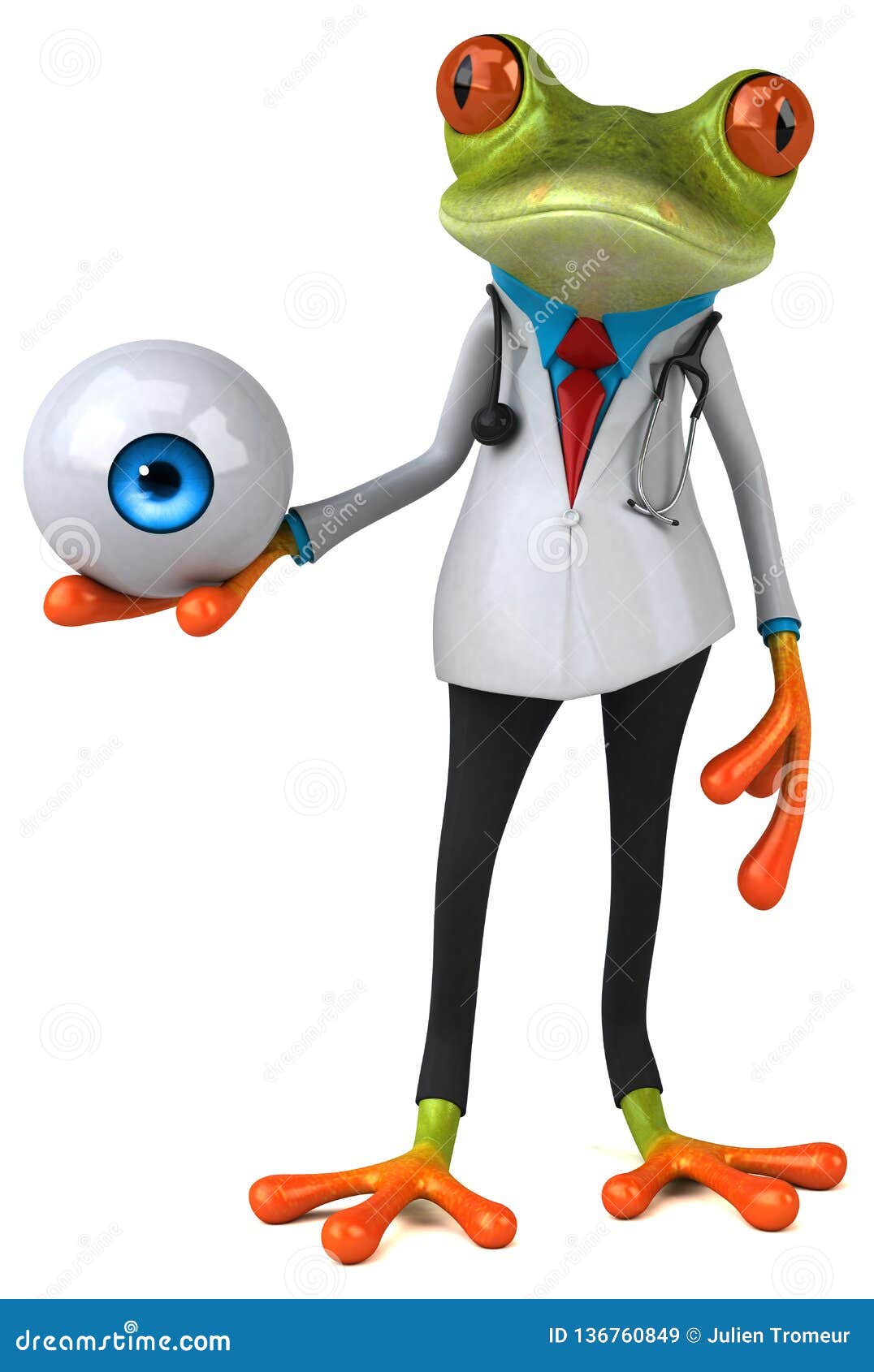 Frog Doctor - 3D Illustration Stock Illustration - Illustration of ...