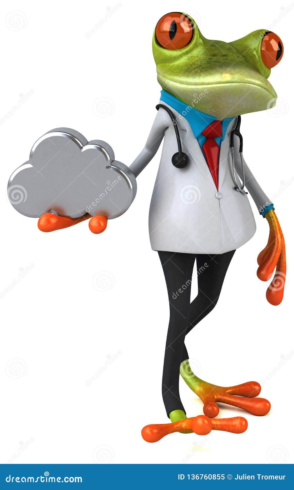Frog Doctor - 3D Illustration Stock Illustration - Illustration of ...