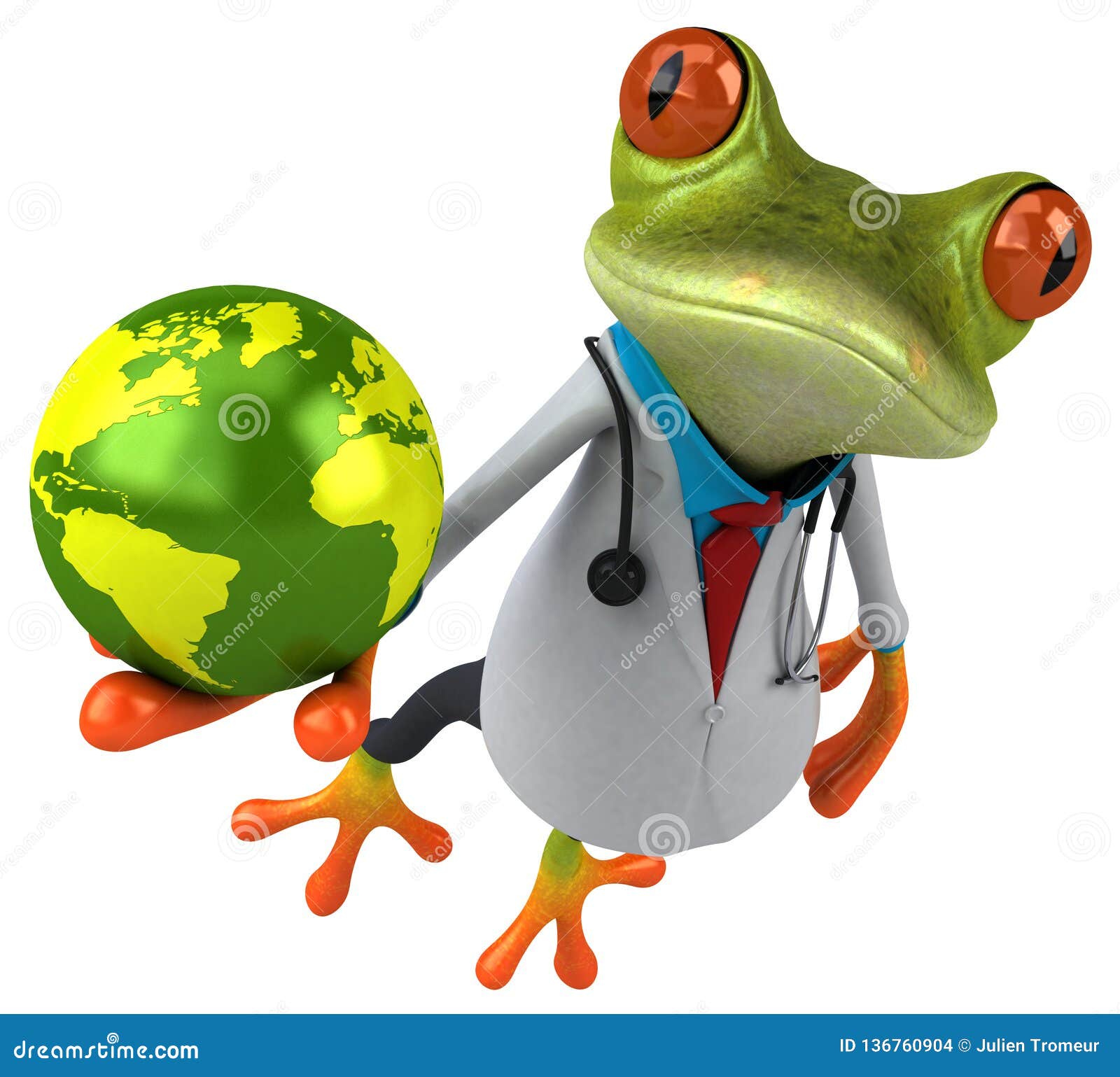Frog Doctor - 3D Illustration Stock Illustration - Illustration of ...