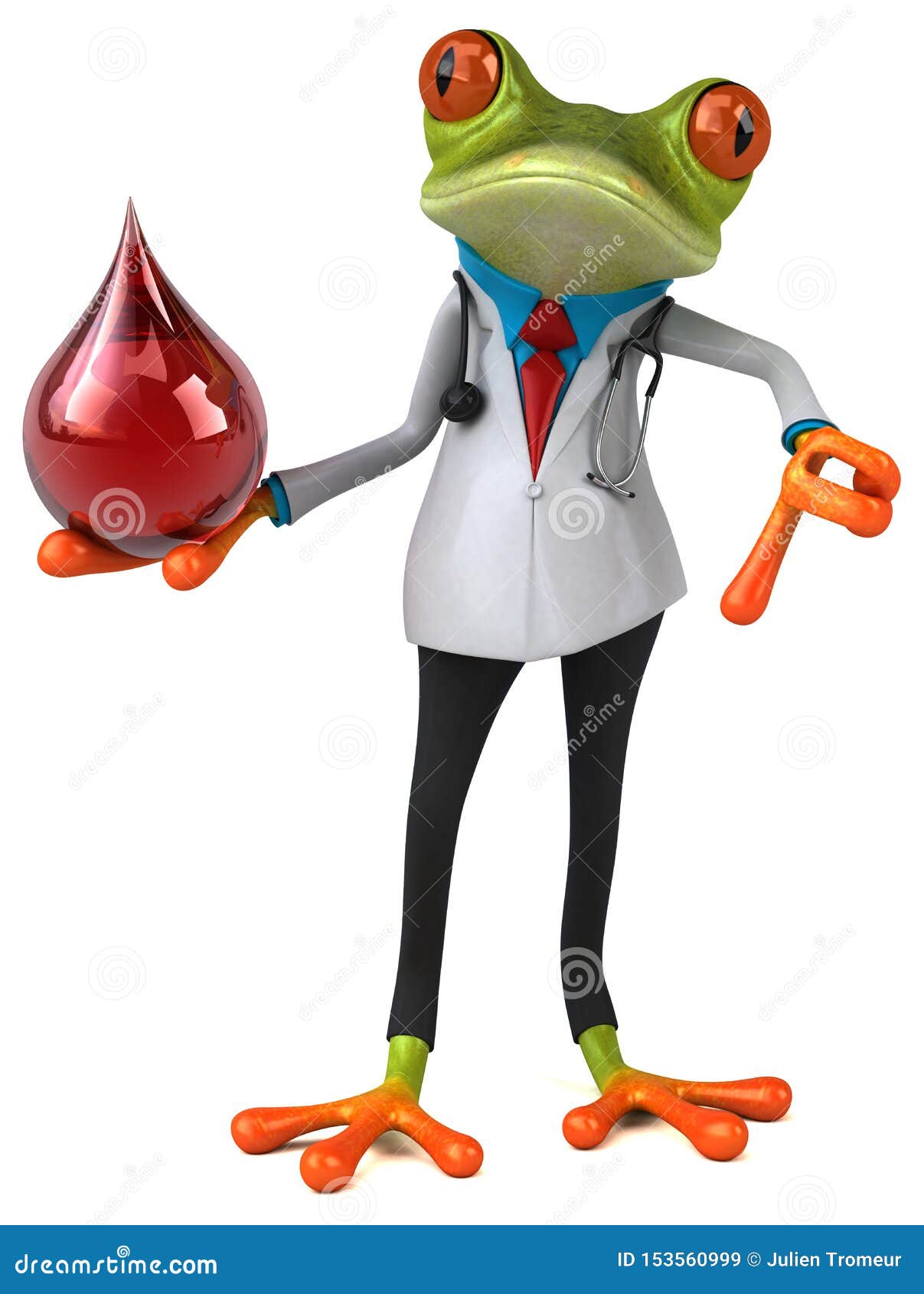 Frog Doctor - 3D Illustration Stock Illustration - Illustration of ...