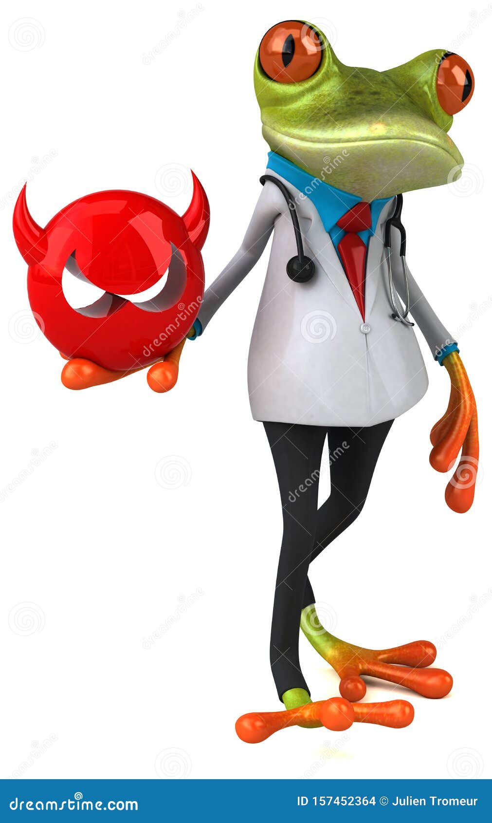Frog Doctor - 3D Illustration Stock Illustration - Illustration of ...