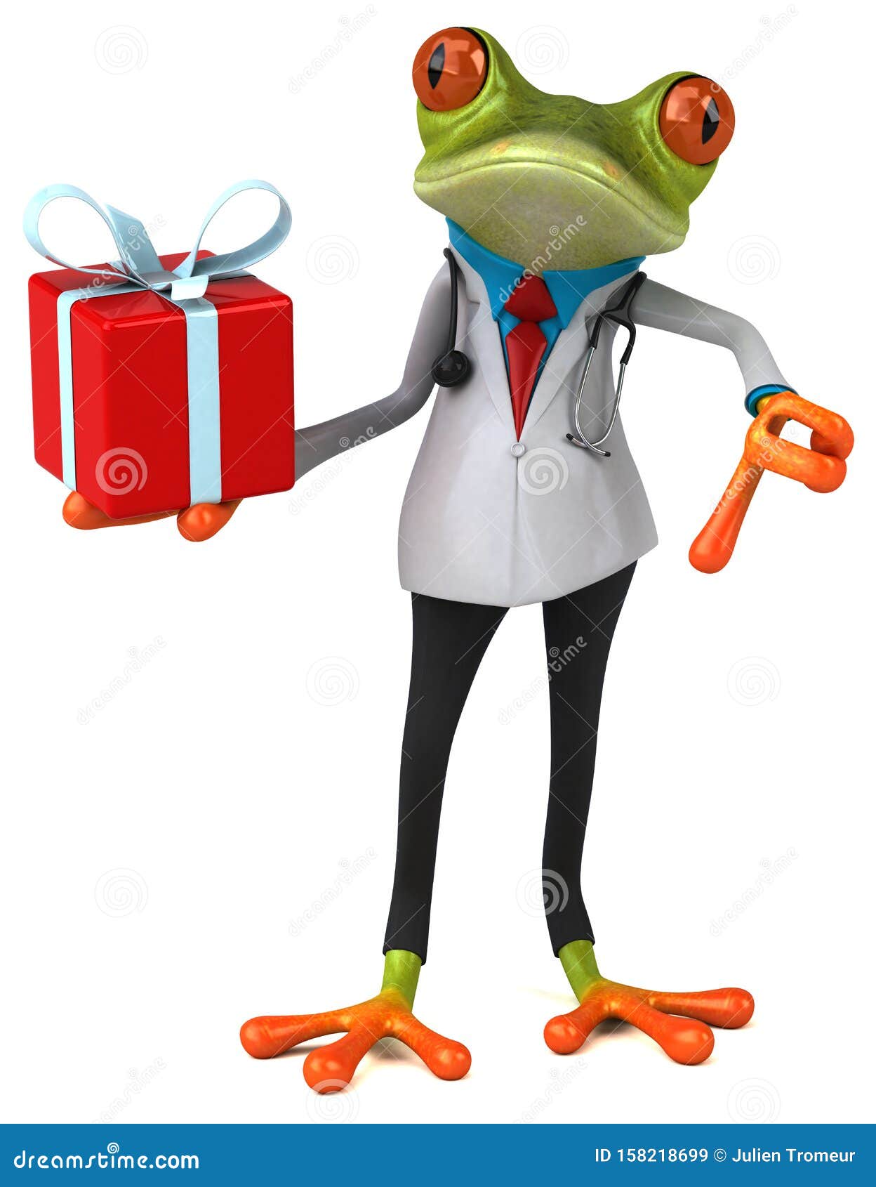 Frog Doctor - 3D Illustration Stock Illustration - Illustration of ...