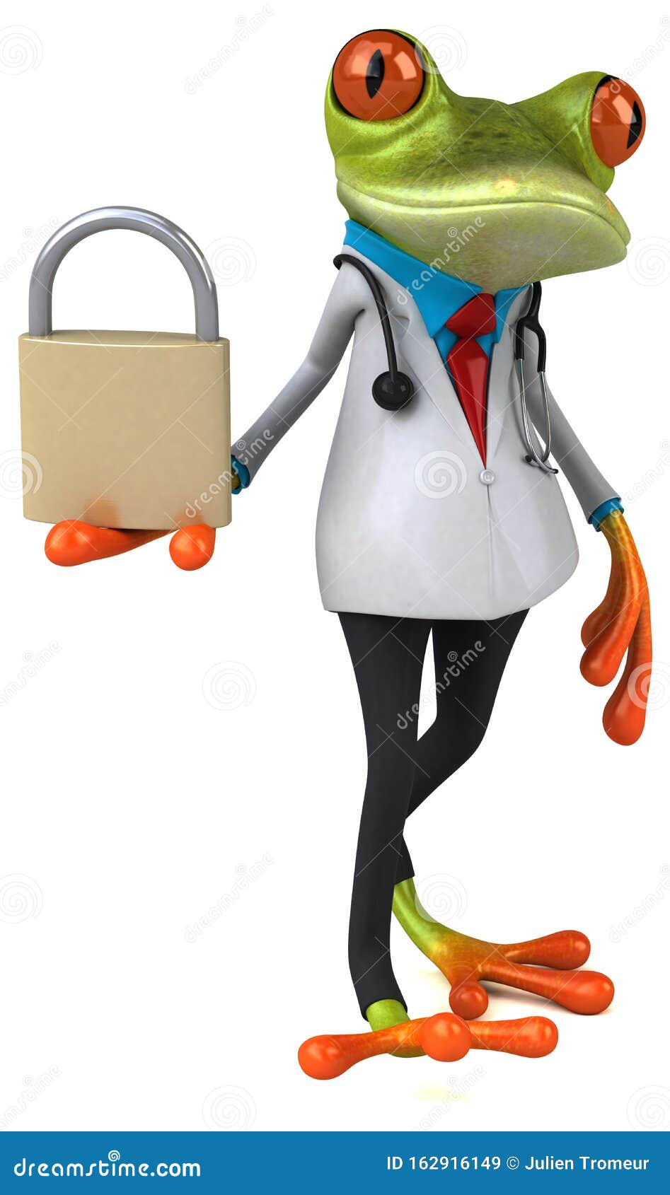 Frog Doctor - 3D Illustration Stock Illustration - Illustration of care ...