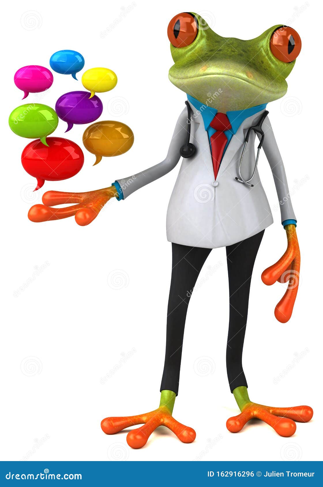 Frog Doctor - 3D Illustration Stock Illustration - Illustration of ...