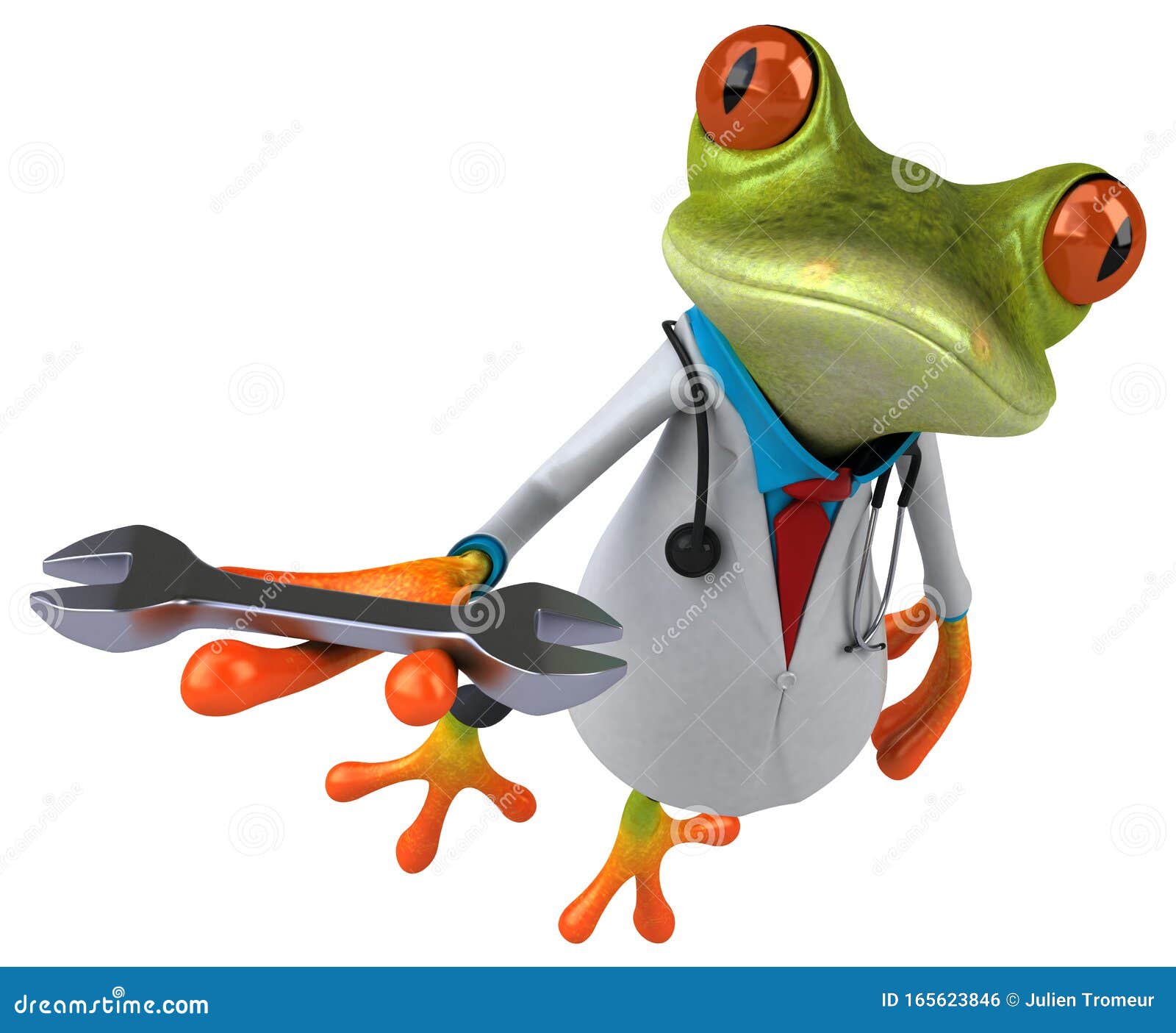 Frog Doctor - 3D Illustration Stock Illustration - Illustration of ...
