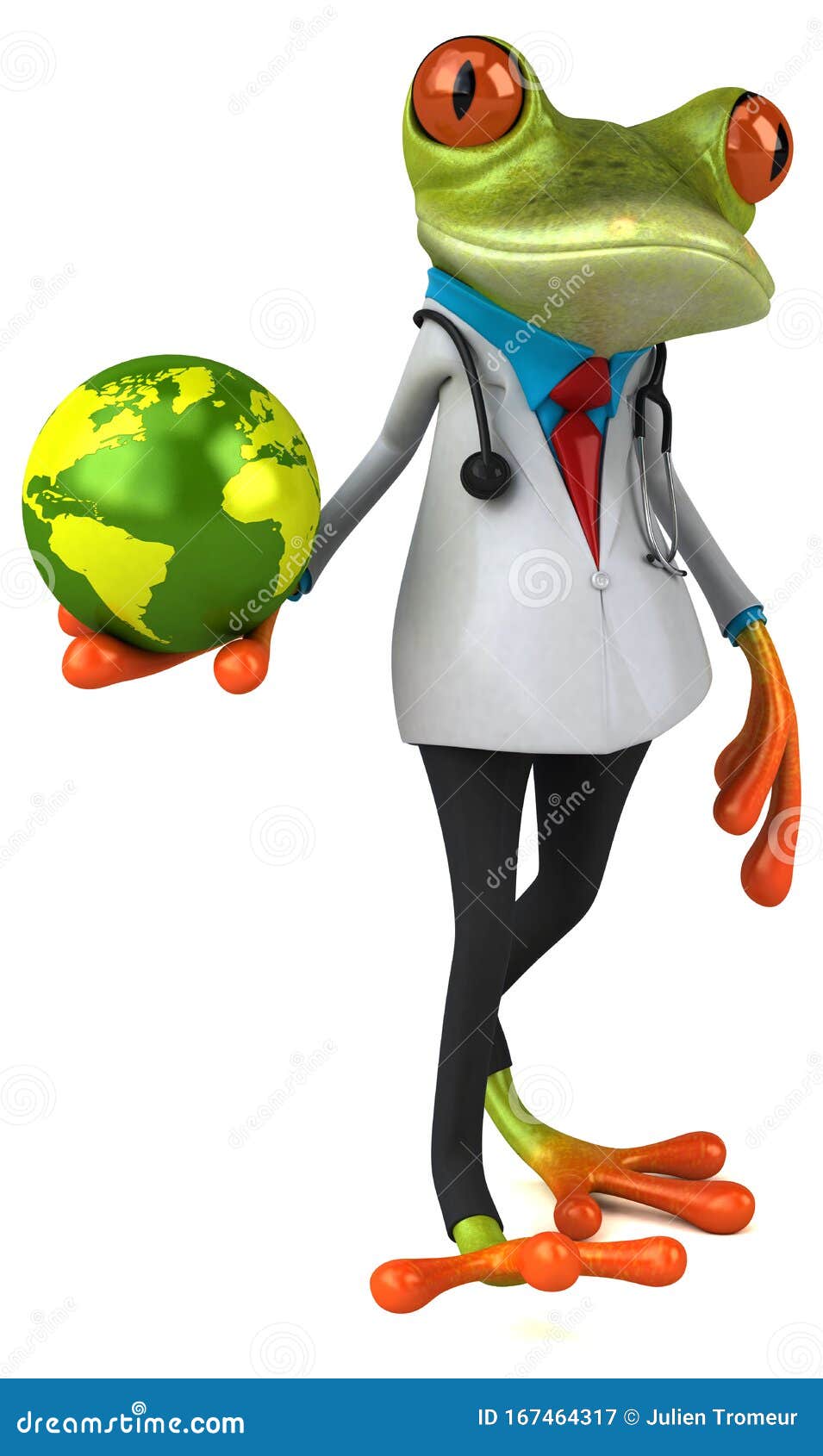 Frog Doctor - 3D Illustration Stock Illustration - Illustration of ...