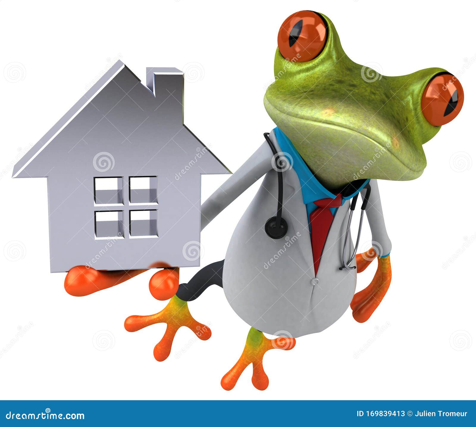 Frog Doctor - 3D Illustration Stock Illustration - Illustration of ...