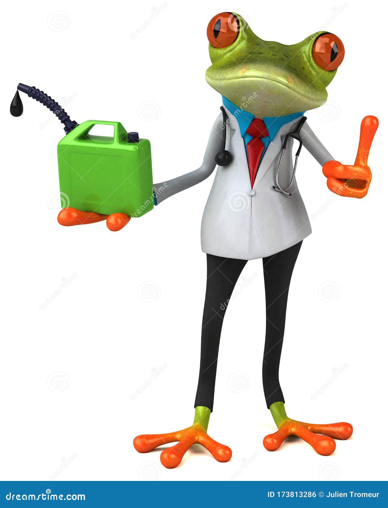 Frog Doctor - 3D Illustration Stock Illustration - Illustration of ...
