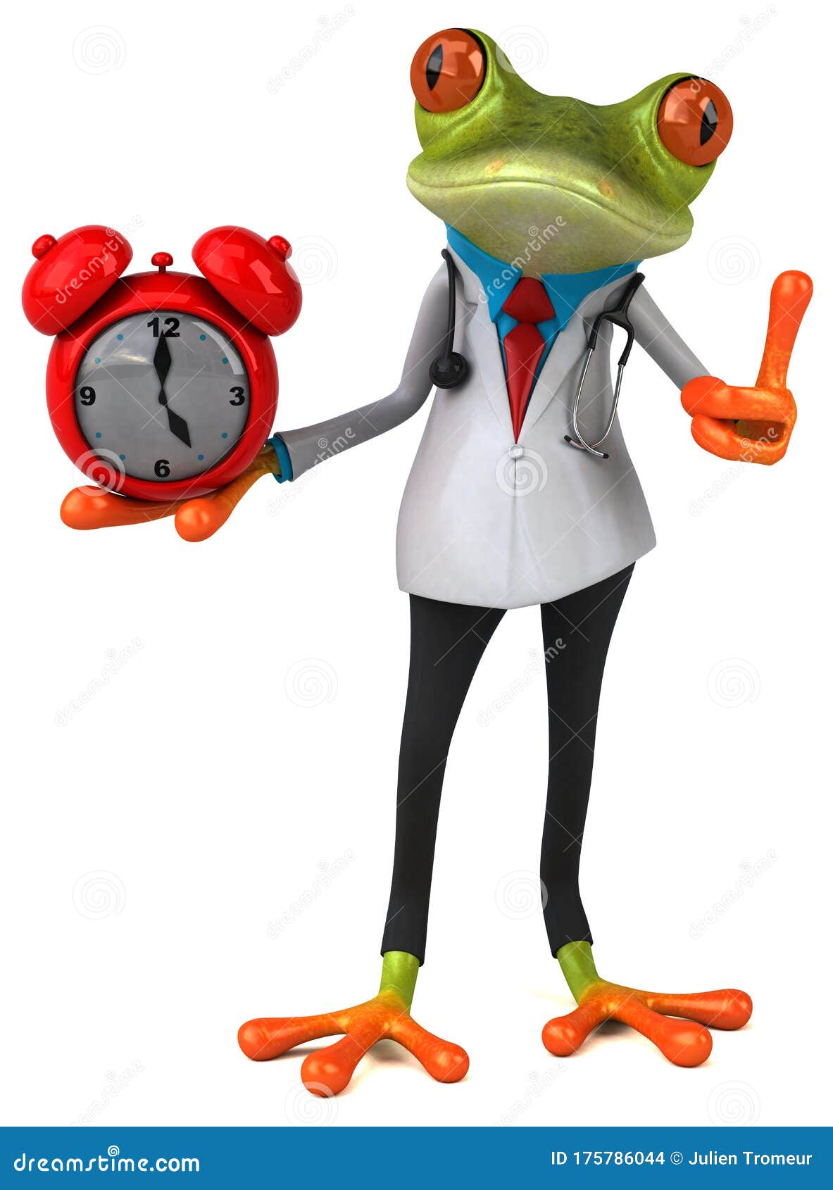 Frog Doctor - 3D Illustration Stock Illustration - Illustration of care ...