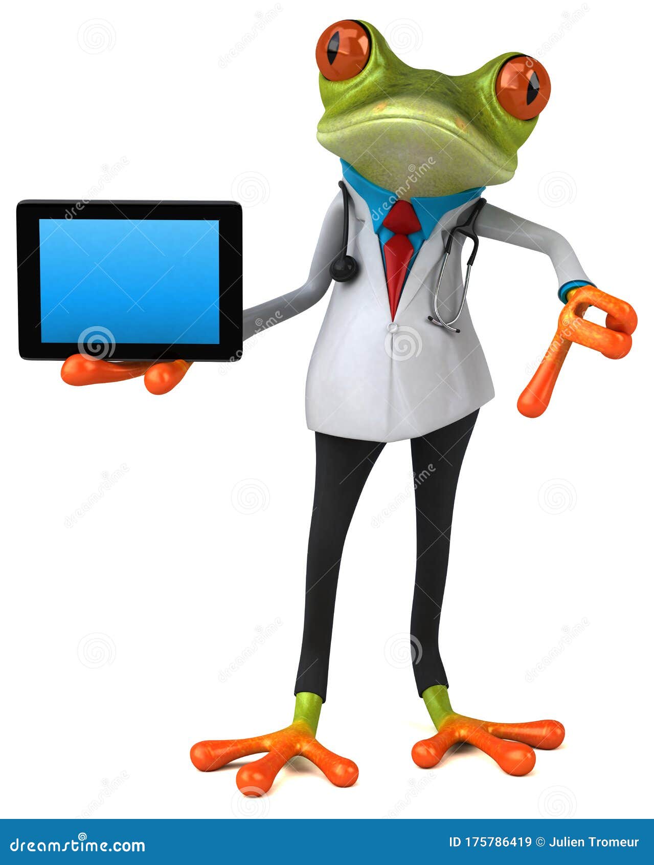 Frog Doctor - 3D Illustration Stock Illustration - Illustration of ...