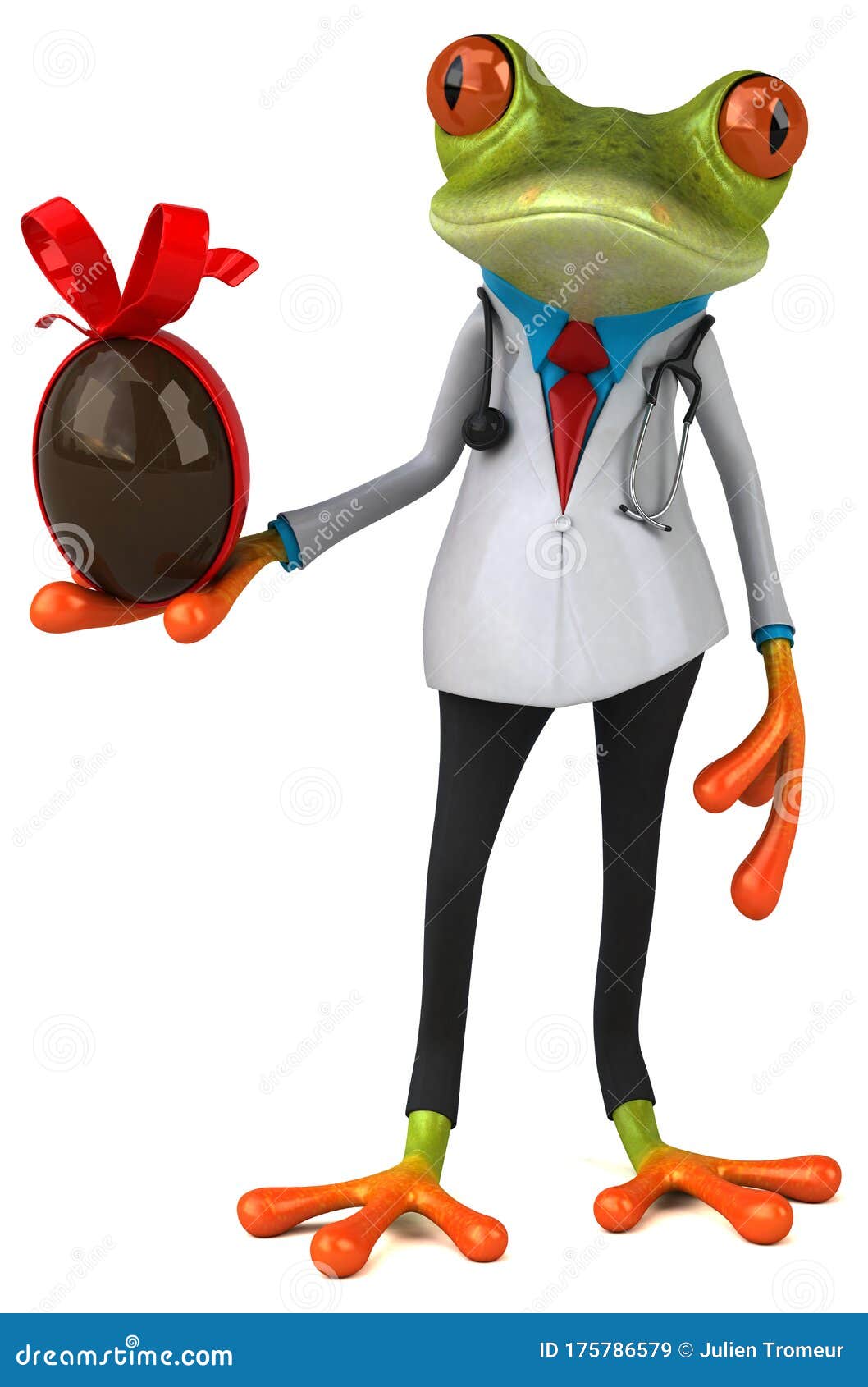 Frog Doctor - 3D Illustration Stock Illustration - Illustration of ...