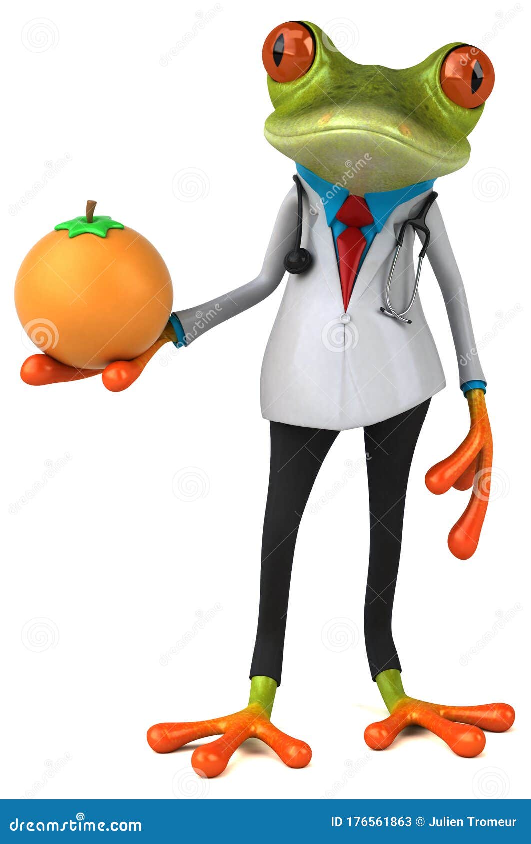 Frog Doctor - 3D Illustration Stock Illustration - Illustration of frog ...