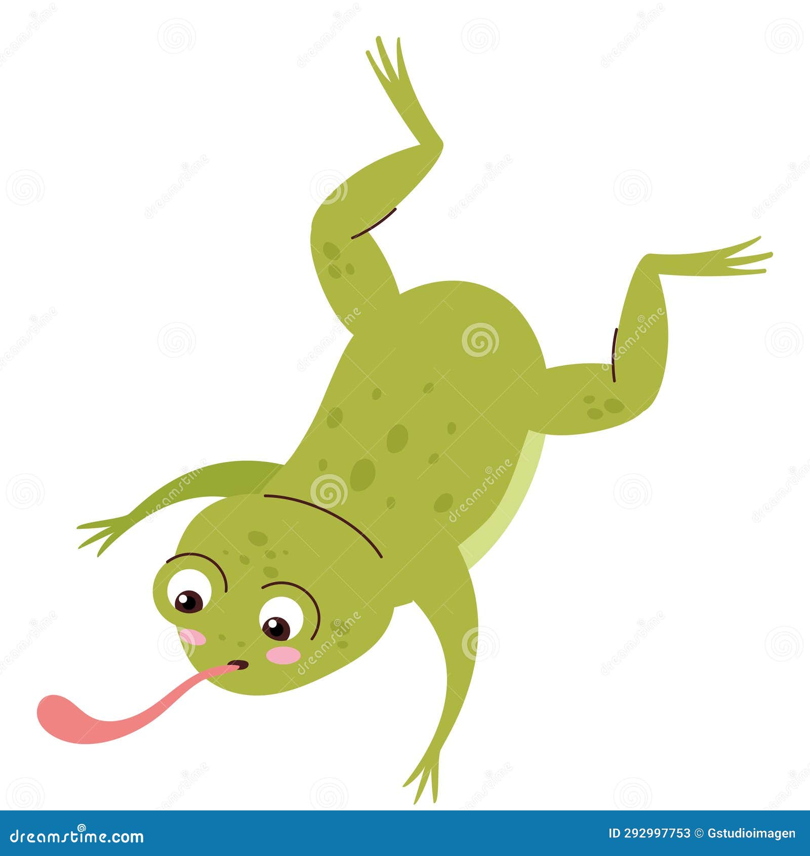 Frog eating fly design stock illustration. Illustration of isolation ...