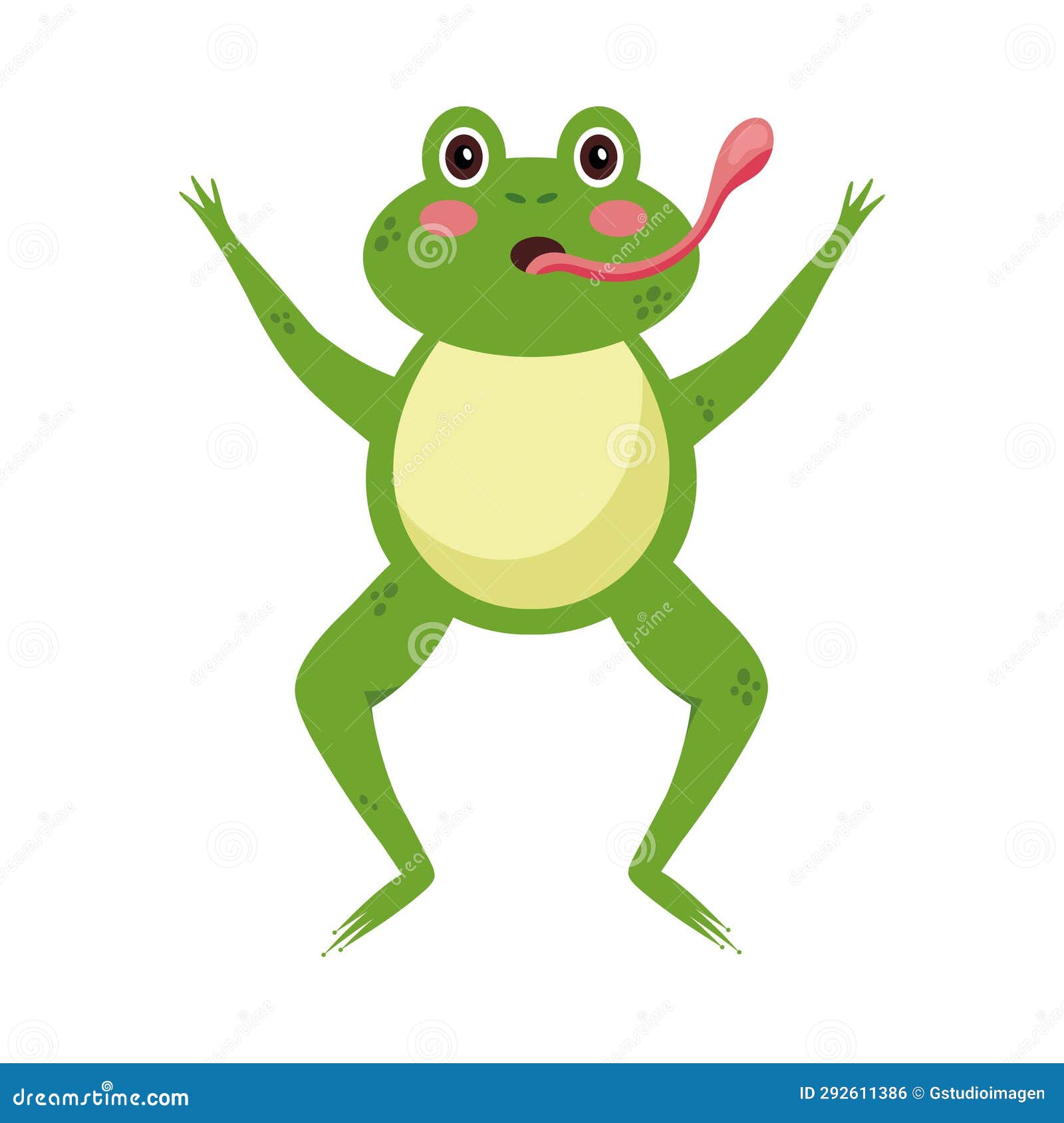 Frog Eating Fly Illustration Stock Vector - Illustration of hungry ...