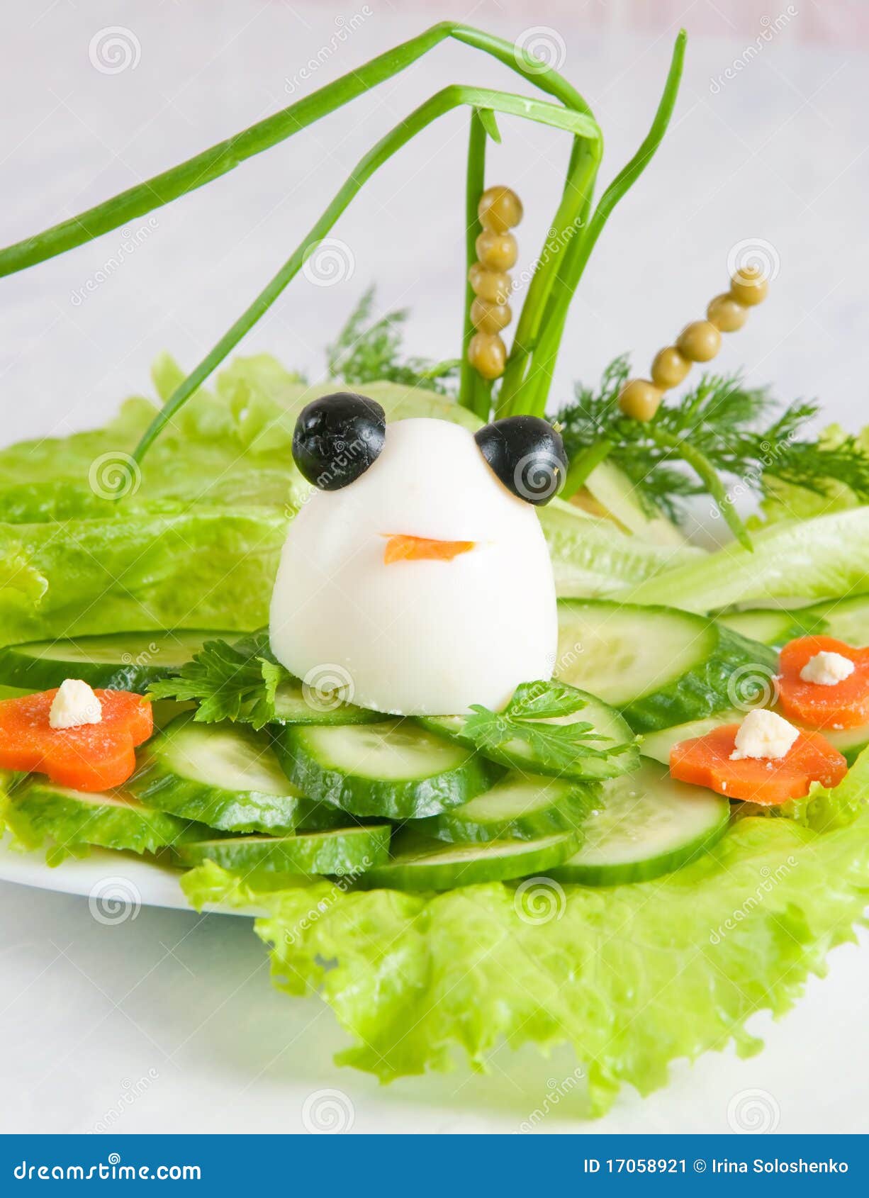 Frog from egg stock image. Image of welded, olives, salad - 17058921