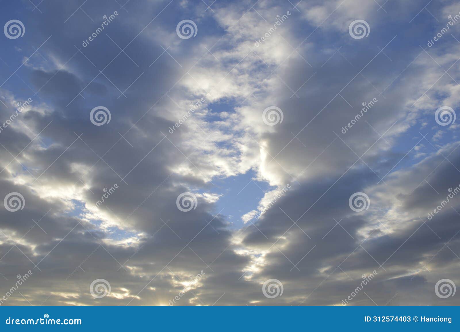 Frog Eye View of Cumulus Cloud Texture Stock Image - Image of heaven ...