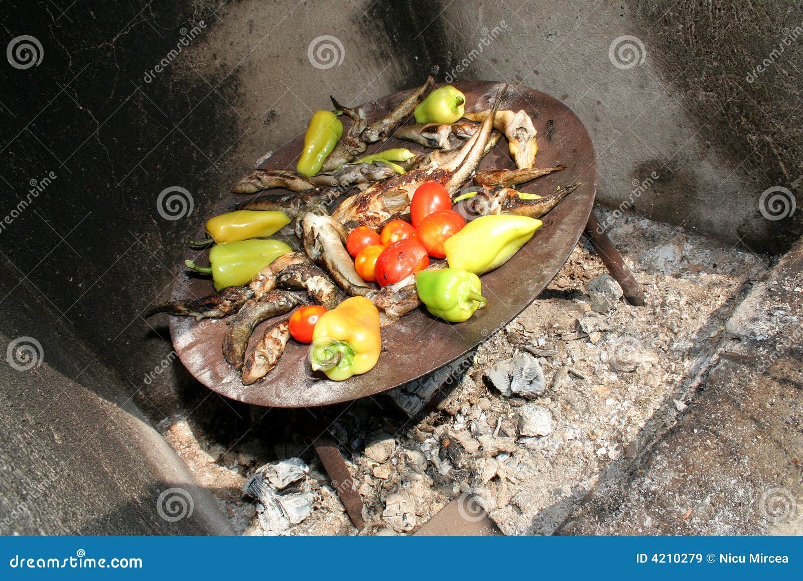Frog Fish Barbeque stock image. Image of flame, hungry - 4210279