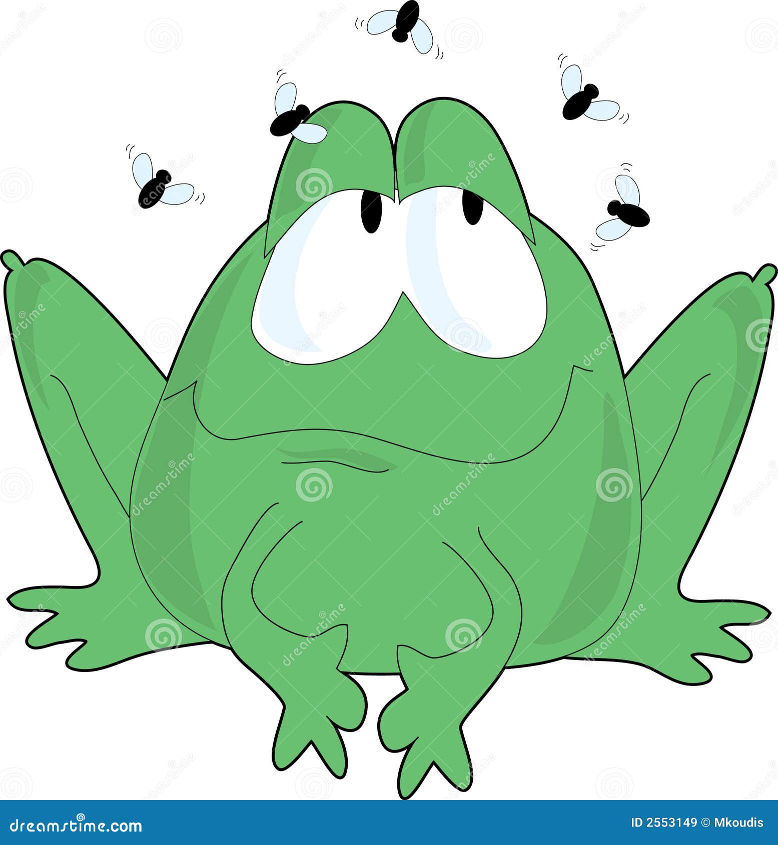 Frog Flies stock vector. Illustration of flies, insects - 2553149