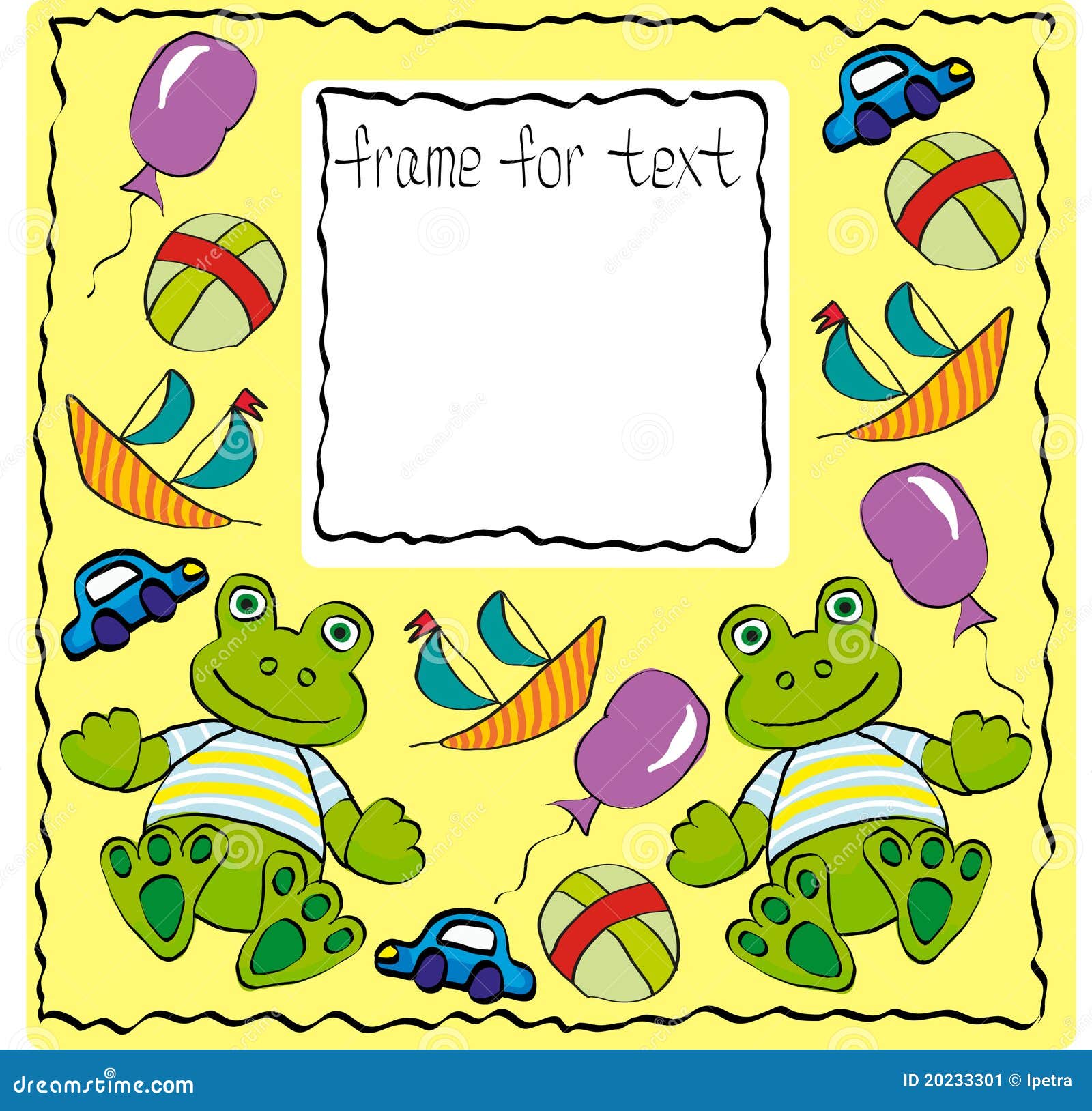 Frog frame stock illustration. Illustration of strange - 20233301