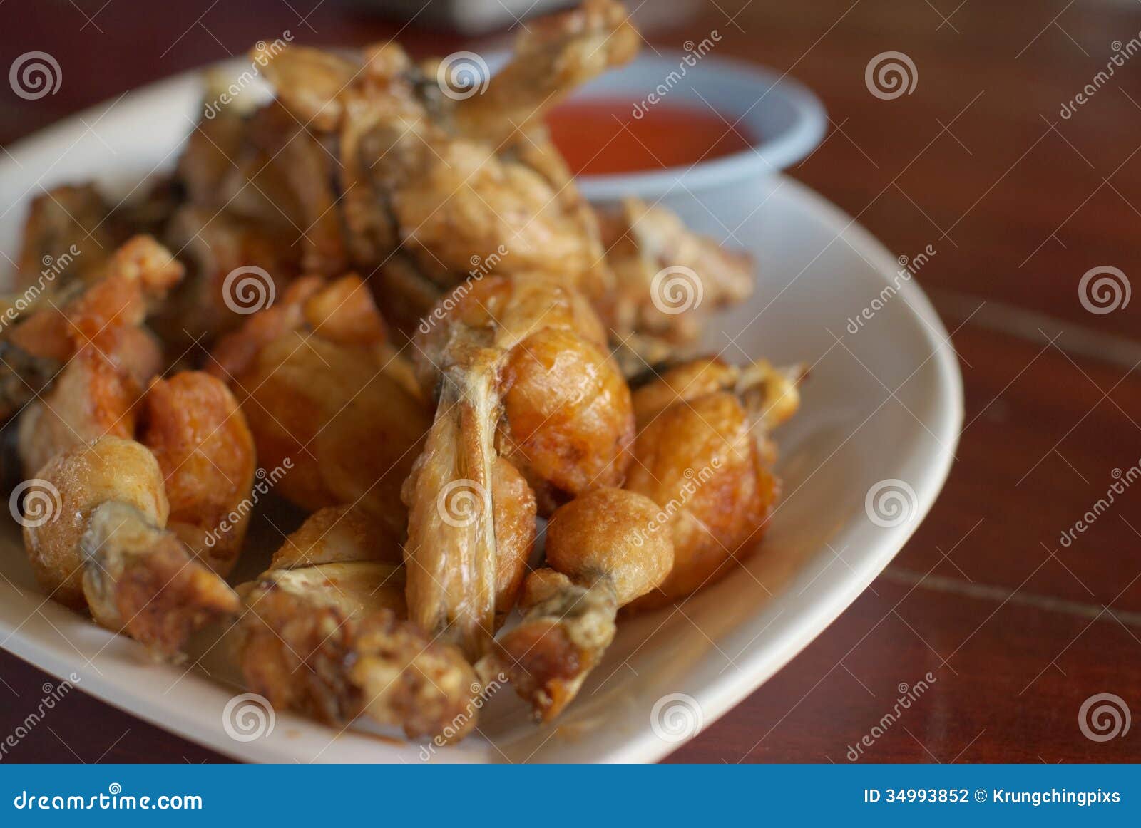 Frog fried stock photo. Image of plate, chop, gourmet - 34993852