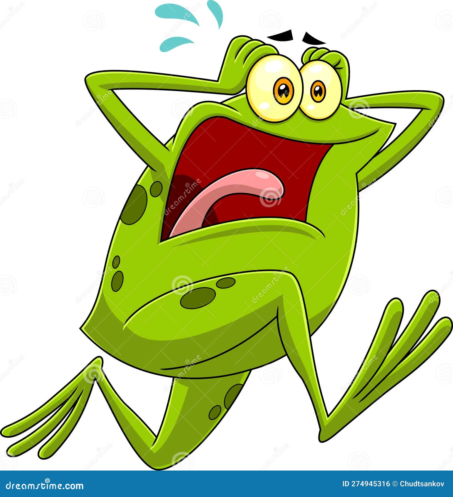 Scaring Cartoon Monster Vector Illustration | CartoonDealer.com #44788228