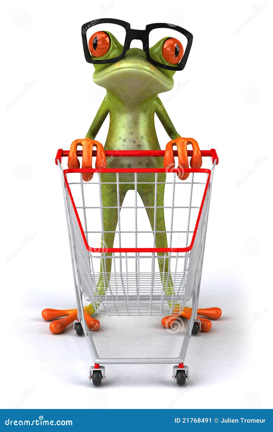 Frog with glasses stock illustration. Illustration of optics - 21768491