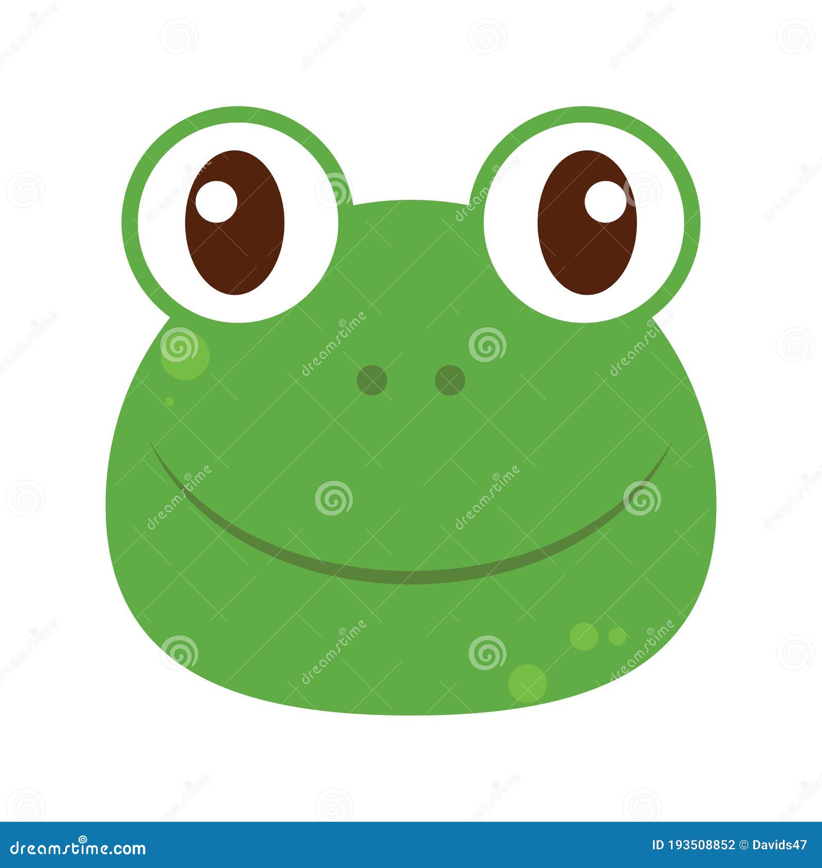 Frog head cartoon stock vector. Illustration of animal - 193508852