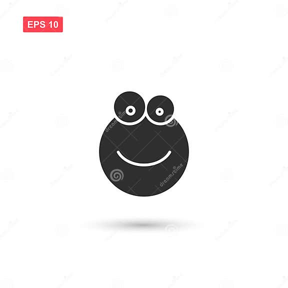 Frog Head Icon Vector Isolated Stock Vector - Illustration of outline ...