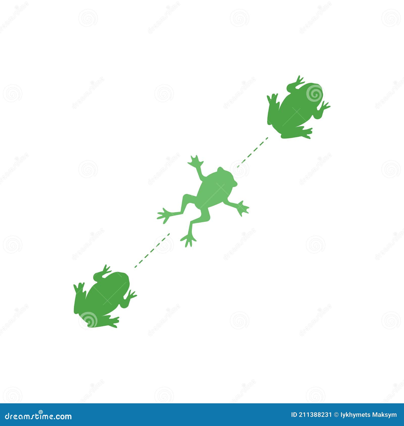 Frog Icon. Jump Frog Vector Sign Symbol on White Background Stock ...