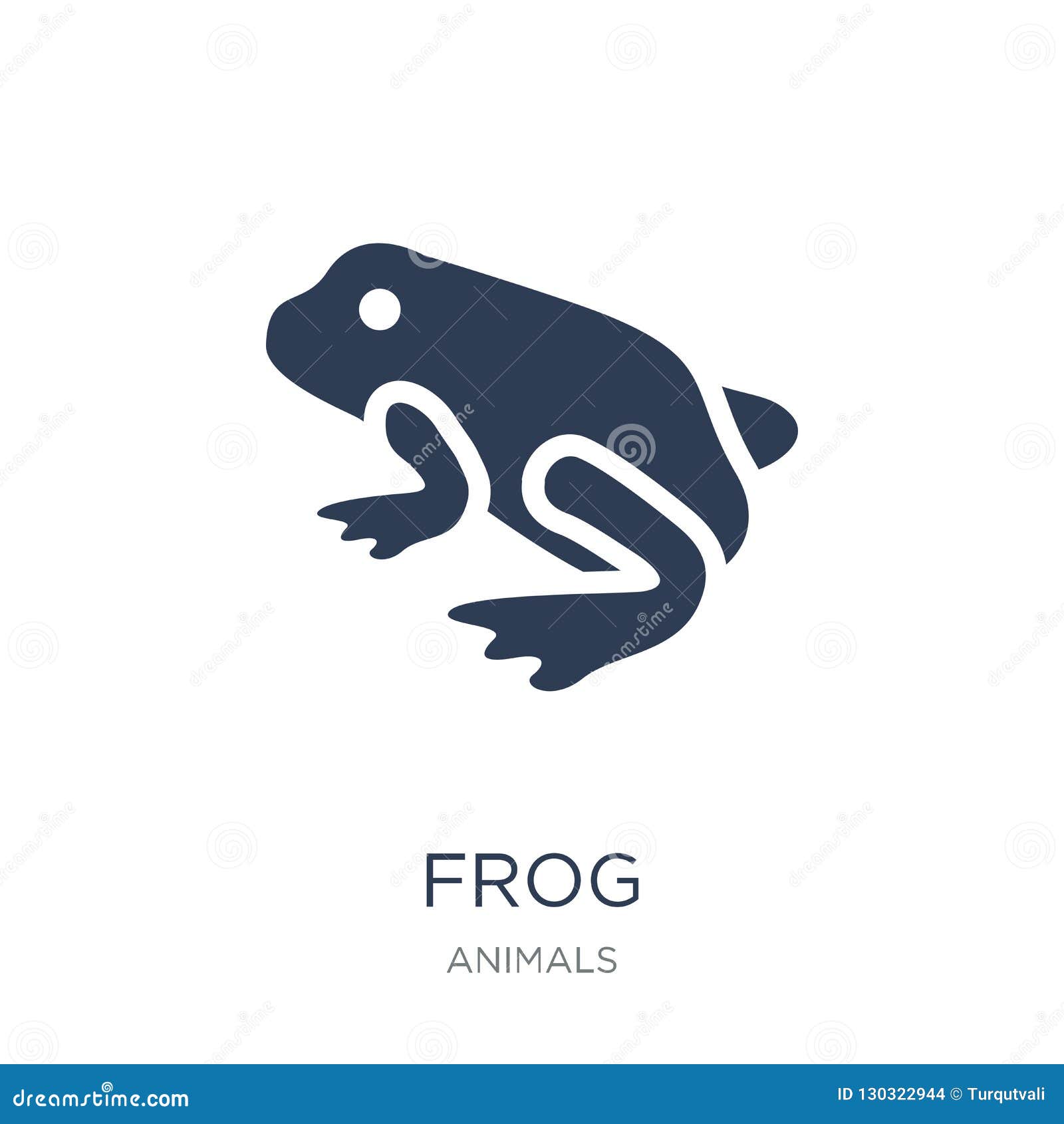 Frog Icon. Trendy Flat Vector Frog Icon On White Background From ...
