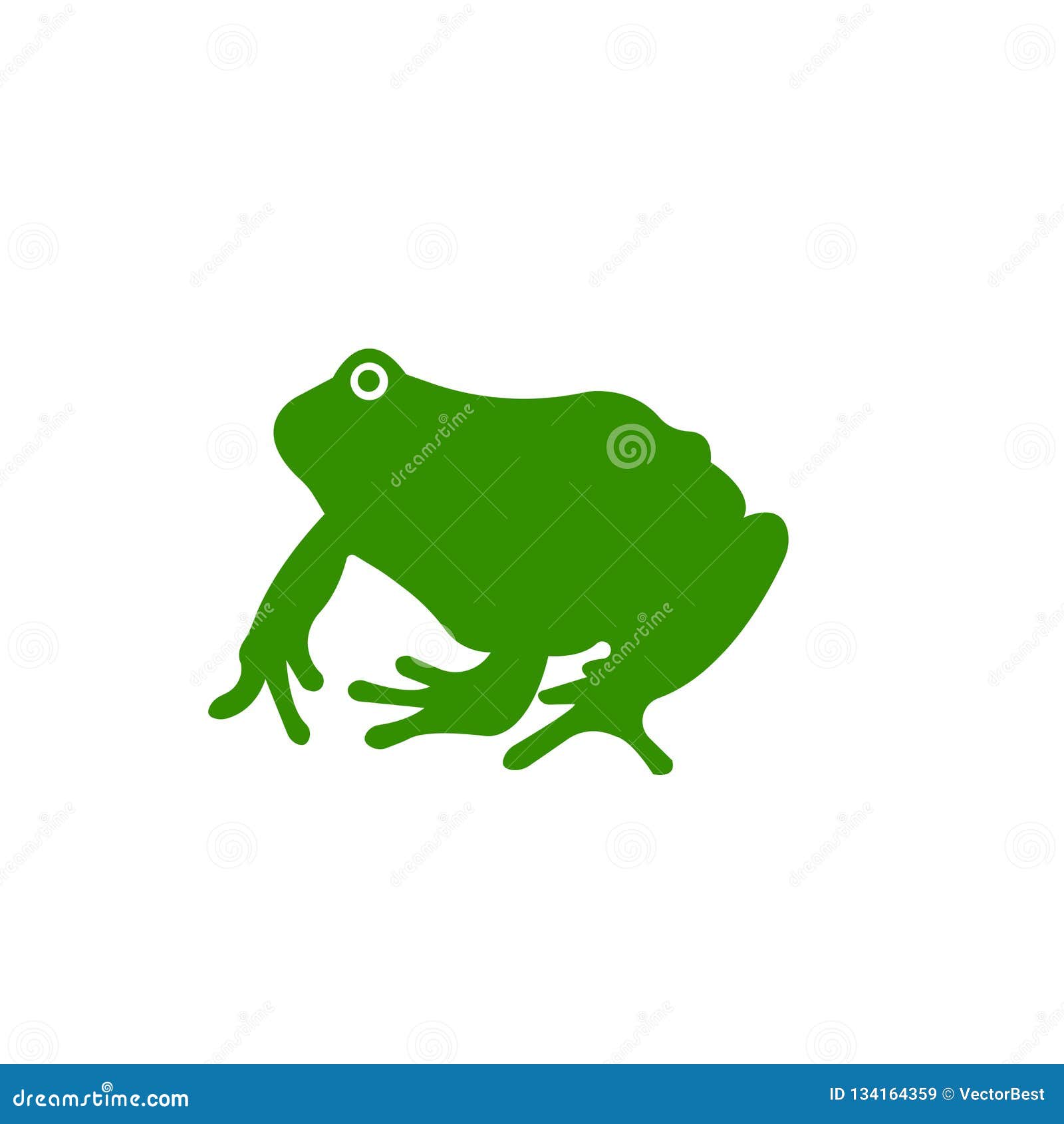 Frog Icon Vector Sign and Symbol Isolated on White Background Stock ...