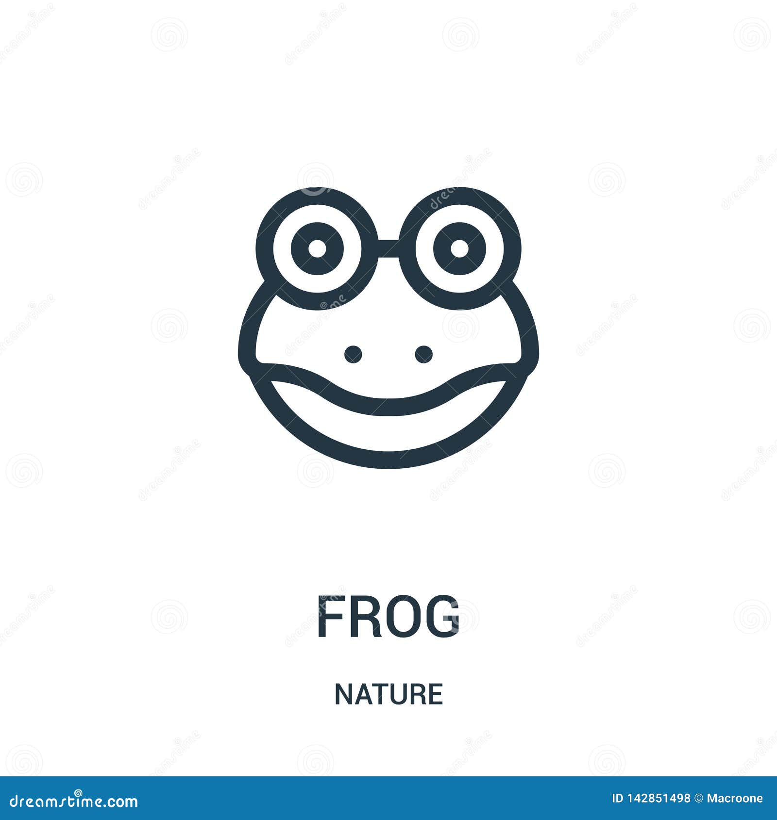 Frog Icon Vector from Nature Collection. Thin Line Frog Outline Icon ...