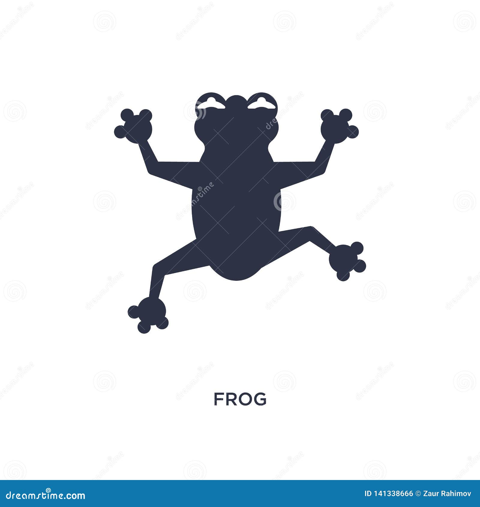 Frog Icon on White Background. Simple Element Illustration from ...